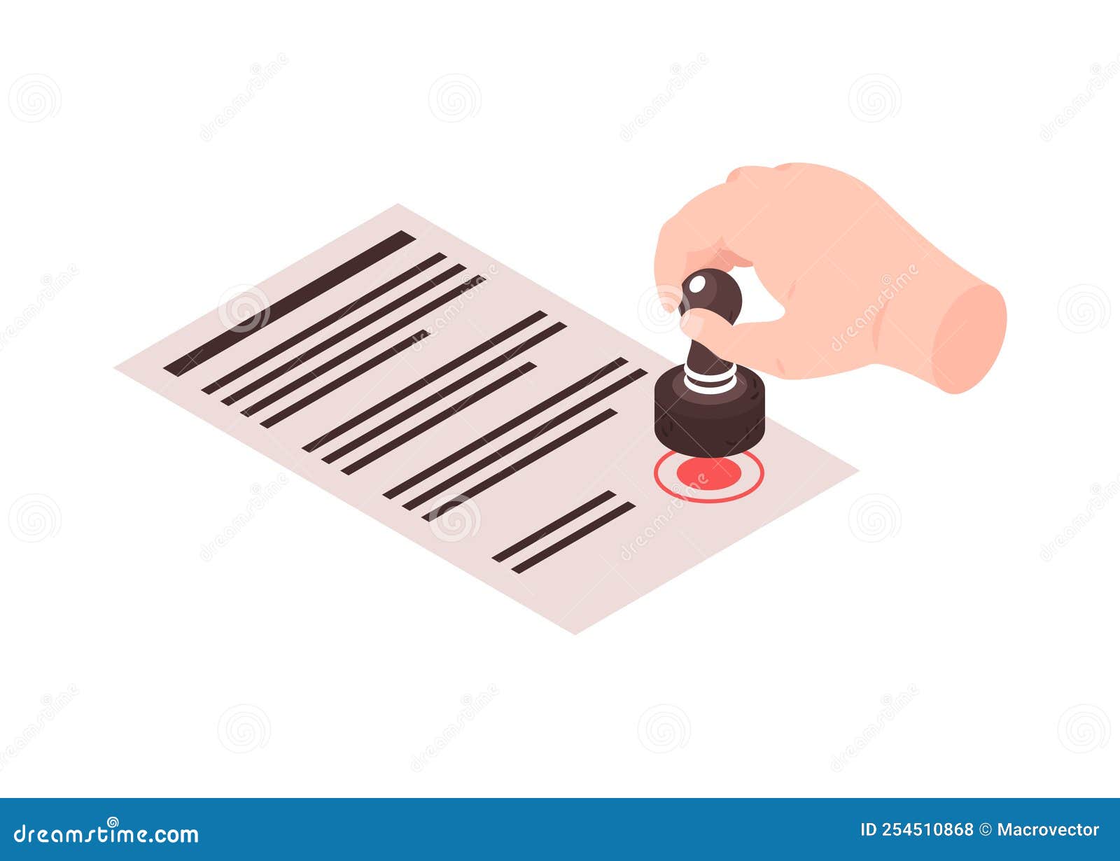 Icono de estampado notario stock de ilustración. Ilustración de carta ...