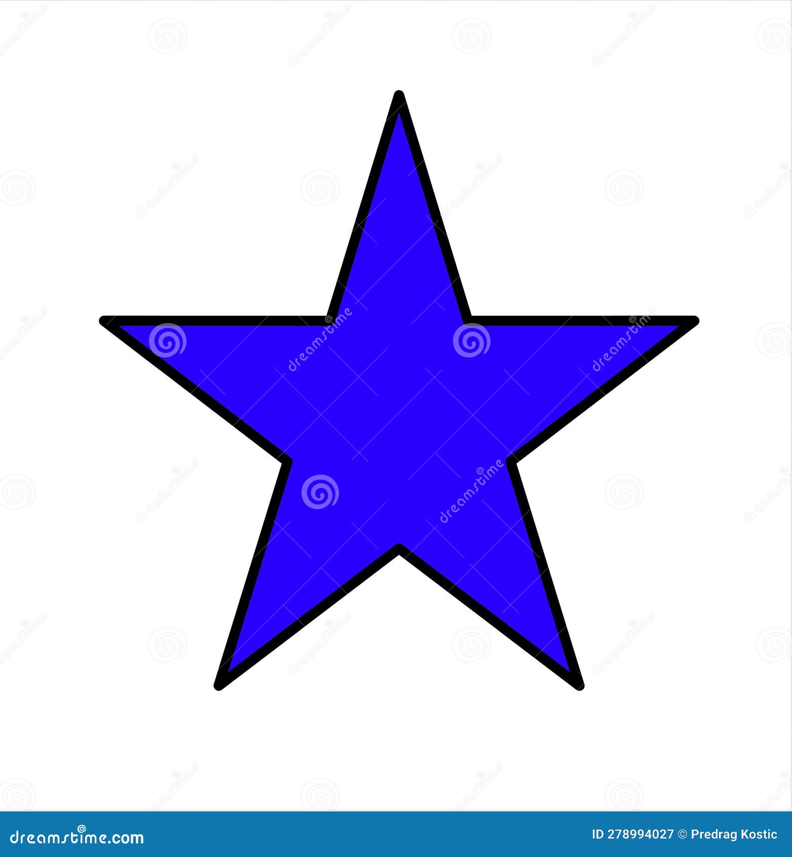 Icono de estrella azul stock de ilustración. Ilustración de historieta ...
