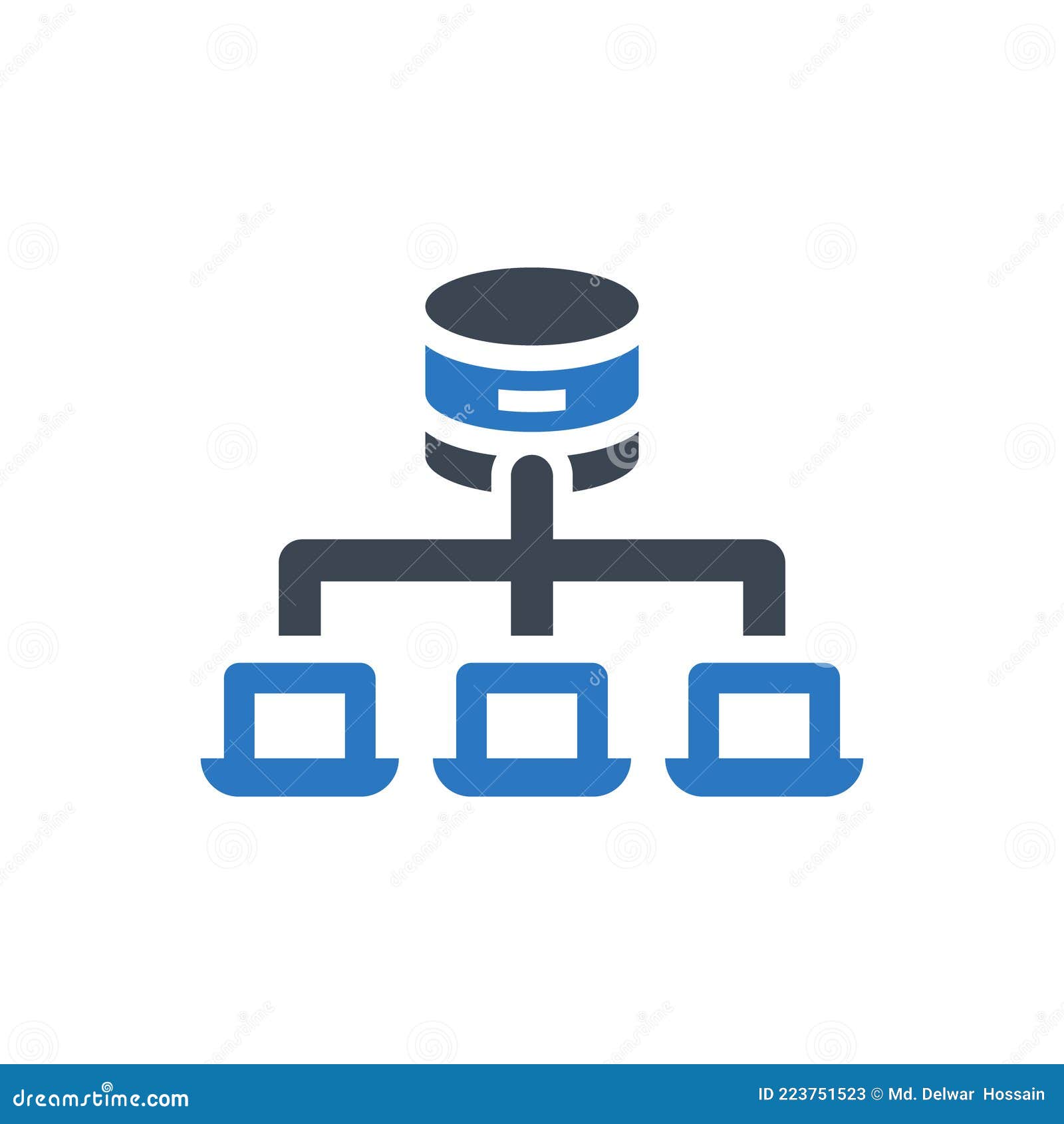 Icono De Estructura De Base De Datos Ilustración del Vector ...