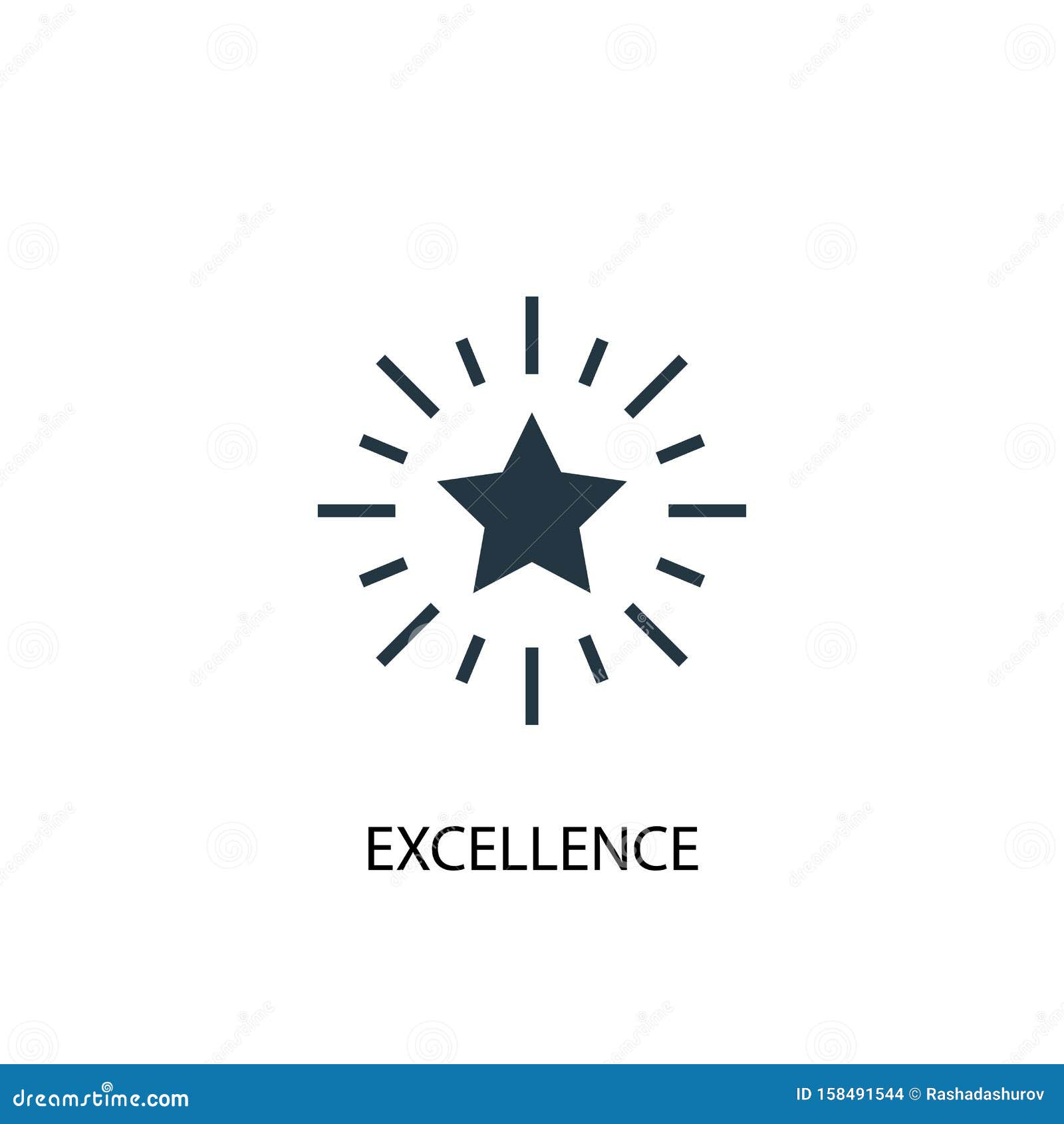 Icono De Excelencia. Elemento Simple Ilustración del Vector ...