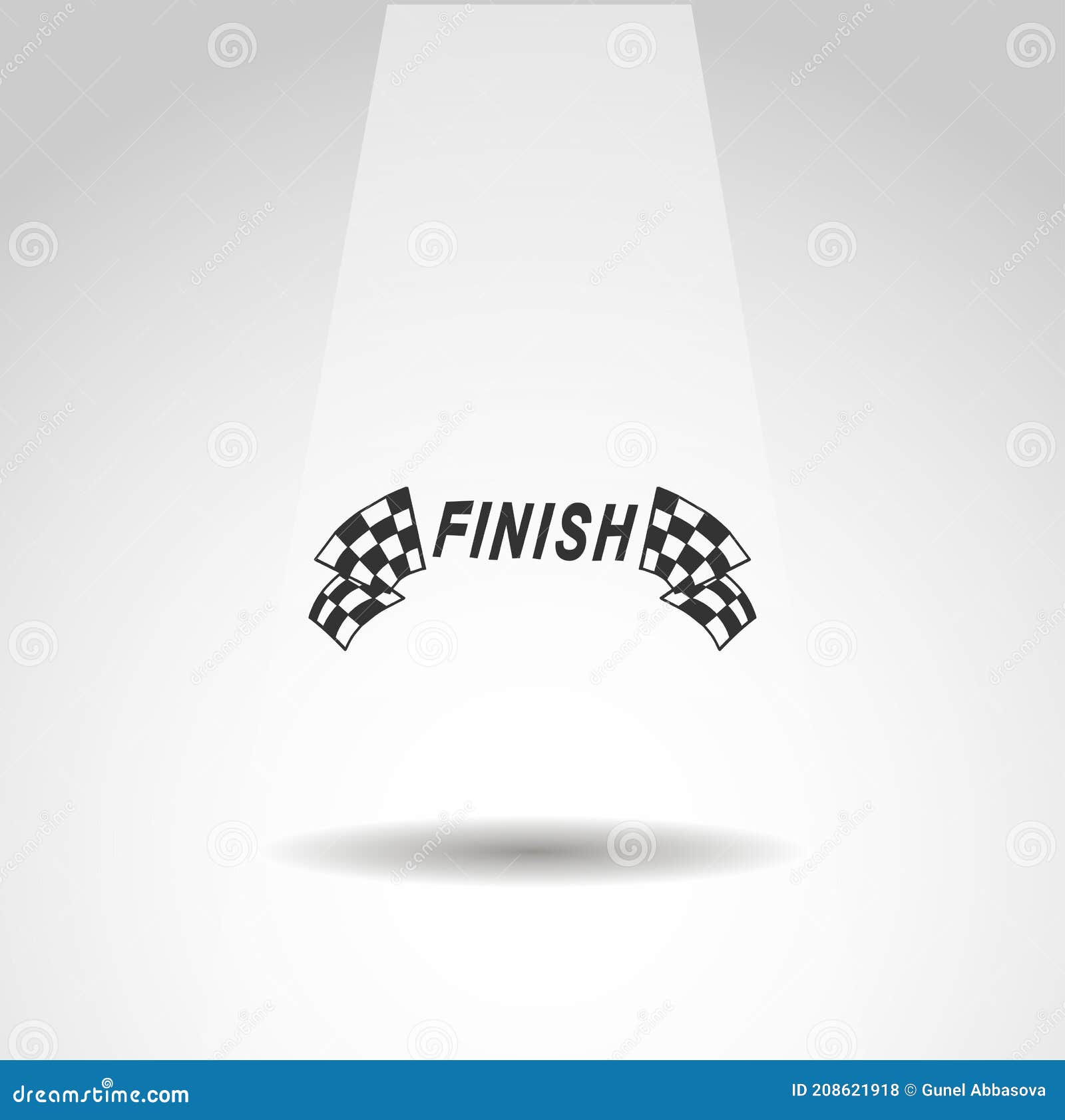 Icono De Fin De Banner. Icono De Fin De Carrera Simple Icono ...