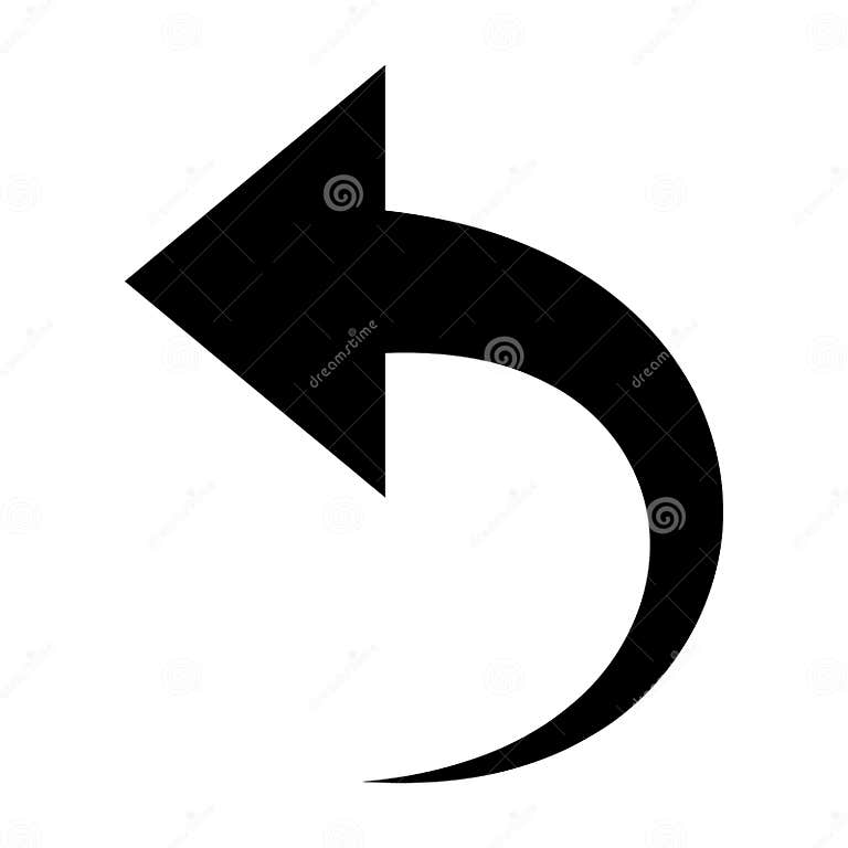 Icono De Flecha Atrás. Retroceder Ilustración Vectorial Izquierda ... Icono De Flecha Atrás. Retroceder Ilustración Vectorial Izquierda ...