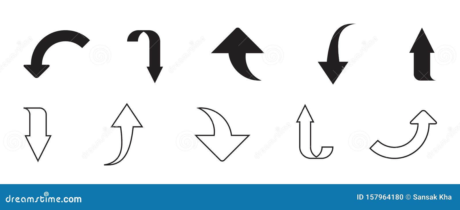 Icono de flecha grande stock de ilustración. Ilustración de elementos ...