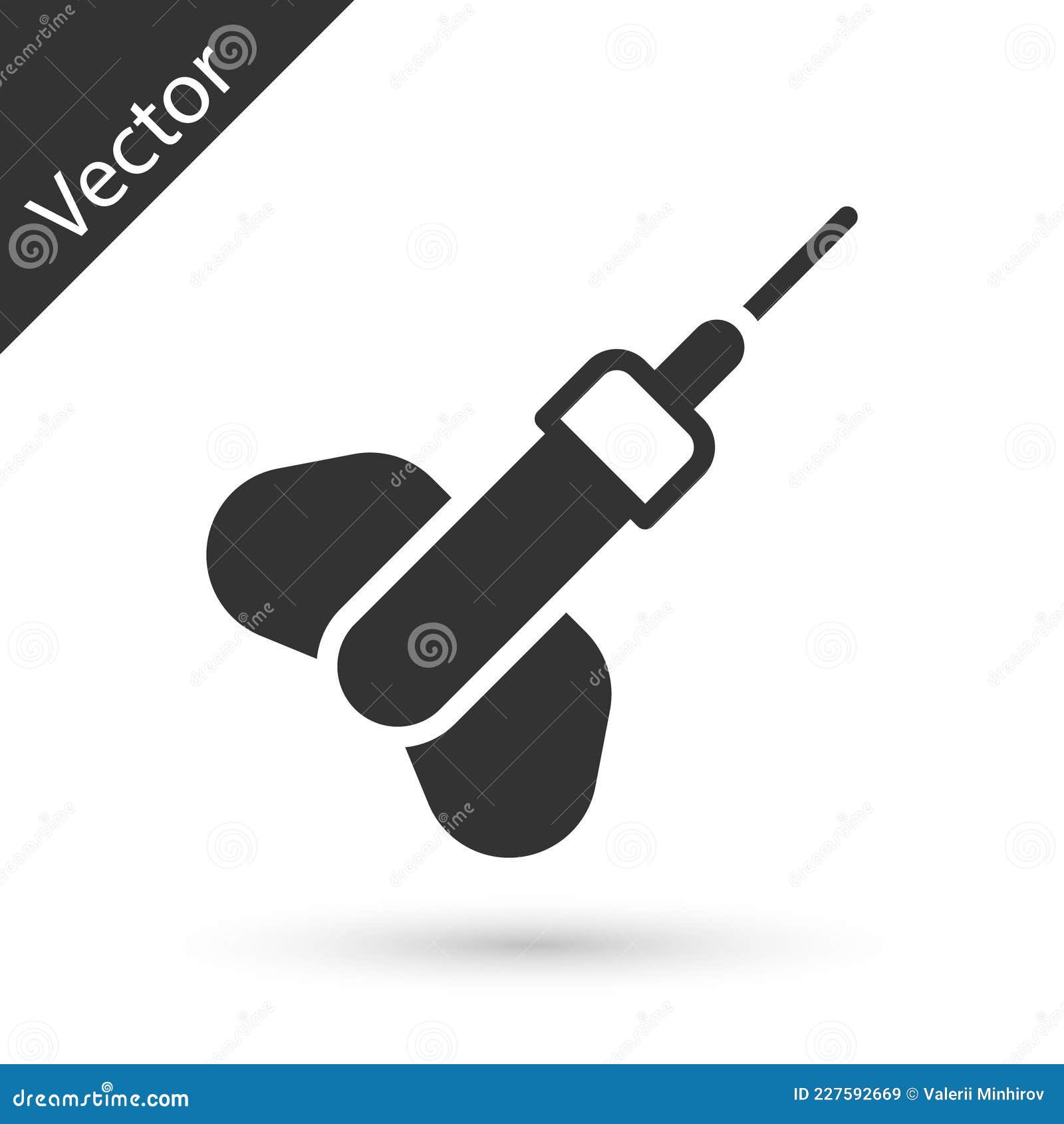 Icono De Flecha Gris Aislado En Fondo Blanco. Vector Ilustración del ...