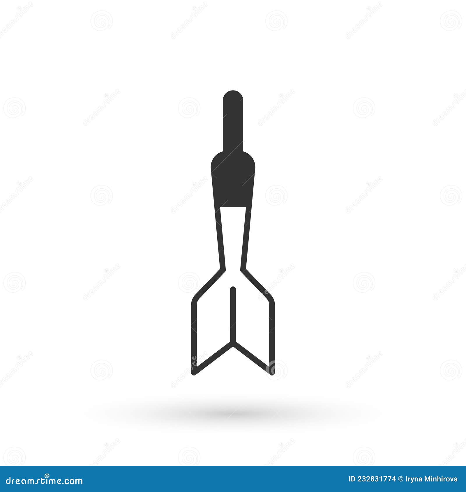 Icono De Flecha Gris Aislado En Fondo Blanco. Vector Ilustración del ...