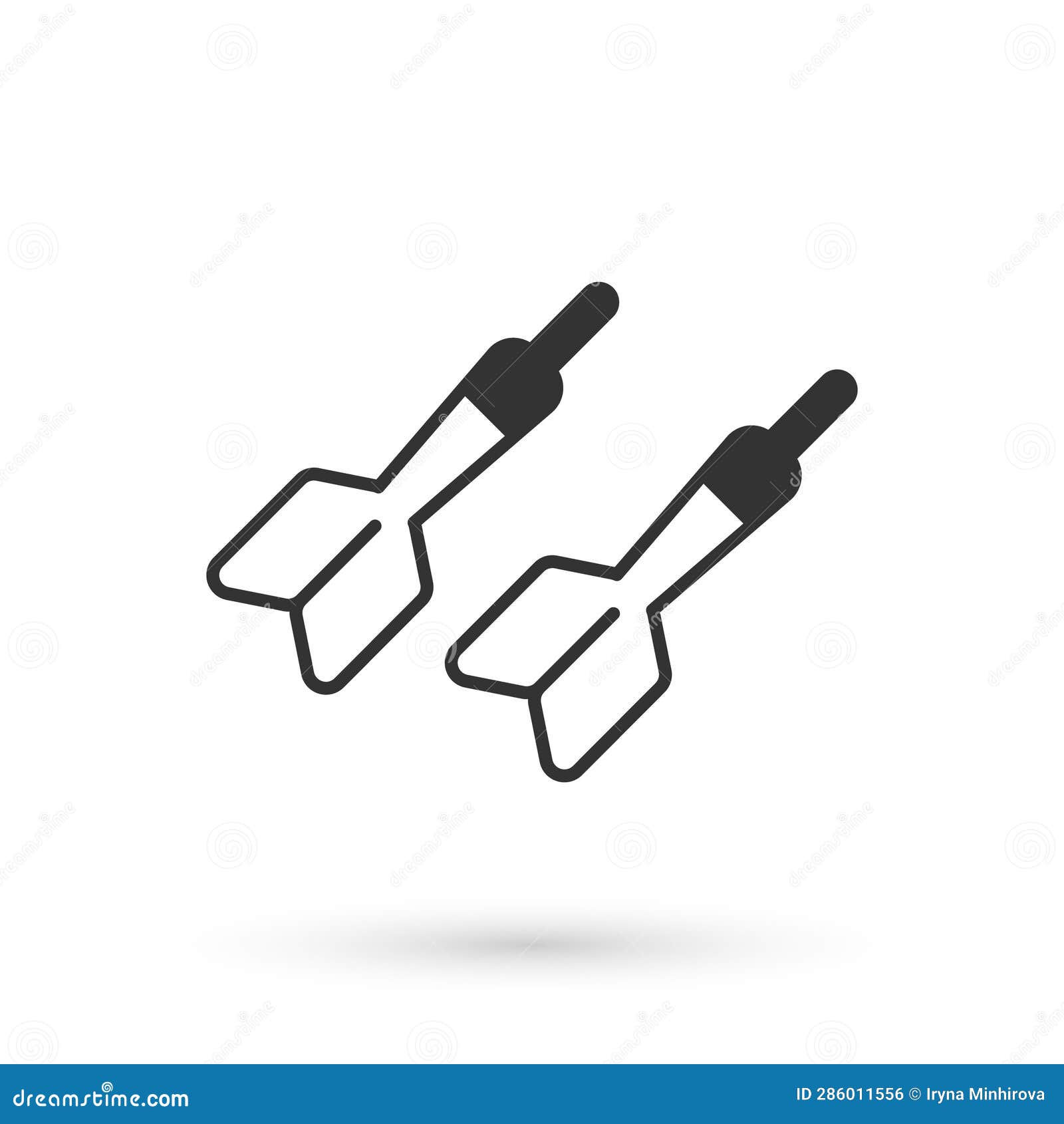 Icono De Flecha Gris Aislado En Fondo Blanco. Vector Ilustración del ...