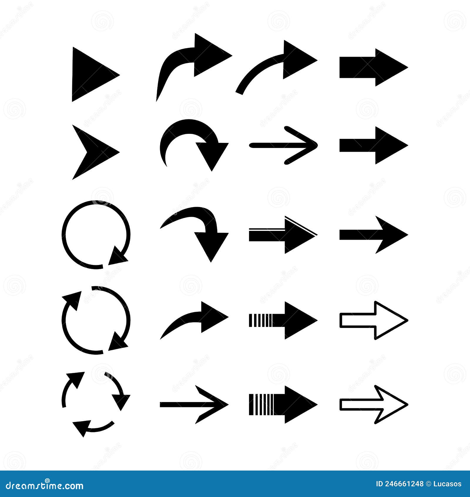 Icono de flecha moderna ilustración del vector. Ilustración de ...