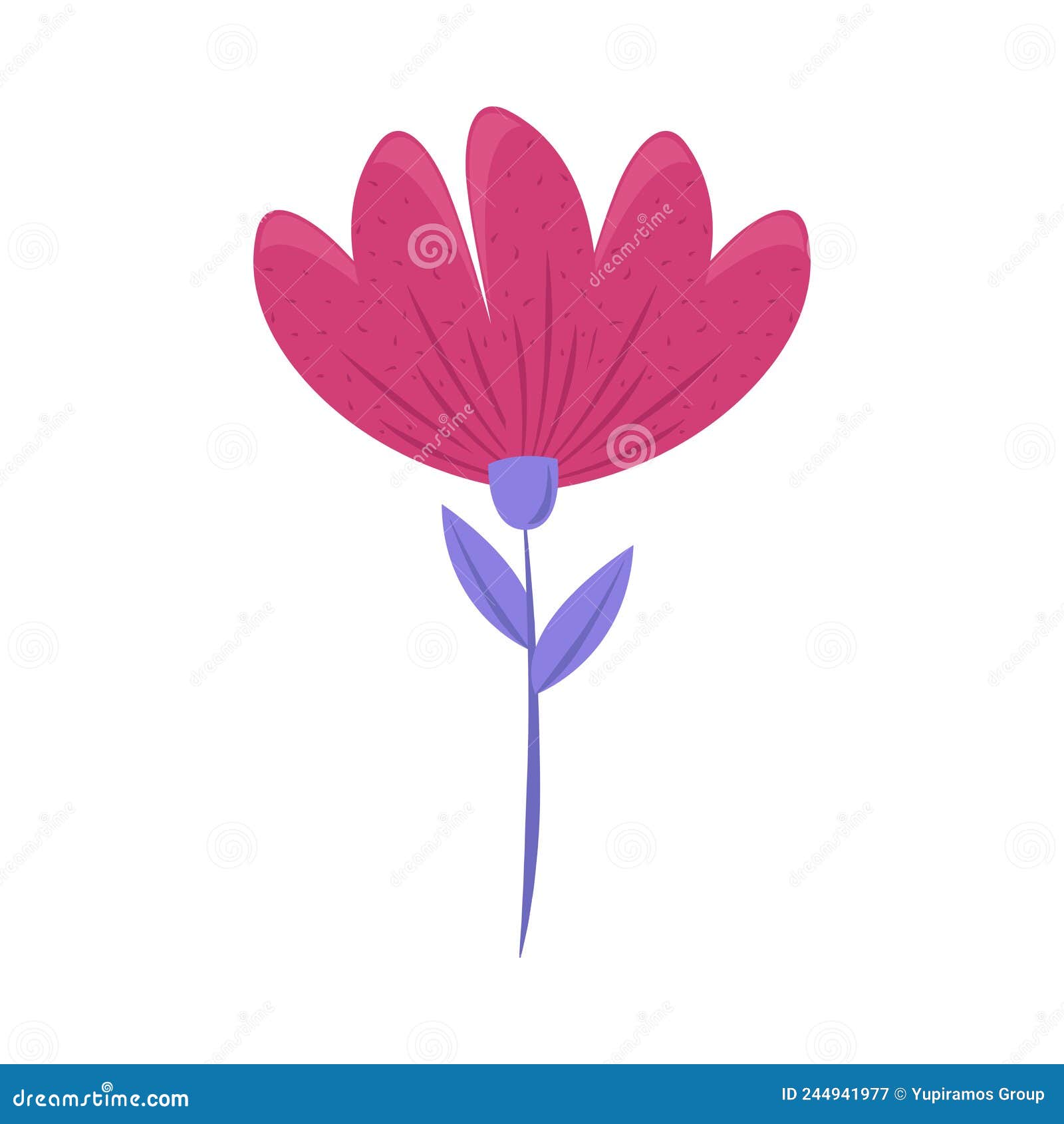 Icono de flor rosa ilustración del vector. Ilustración de estilo ...