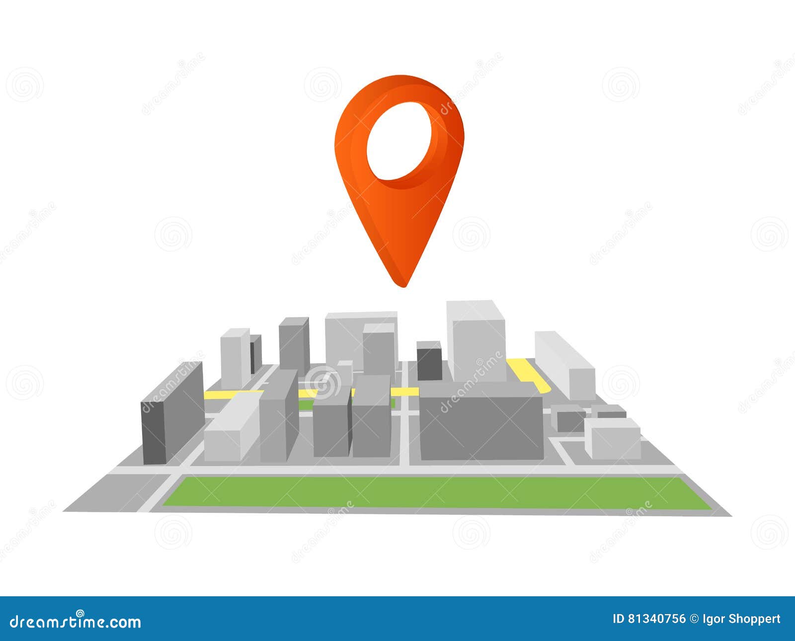 Icono de Geolocation ilustración del vector. Ilustración de satélite ...