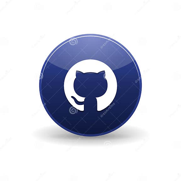 Icono De Github, Estilo Simple Foto de archivo editorial - Ilustración de explorador, global ...