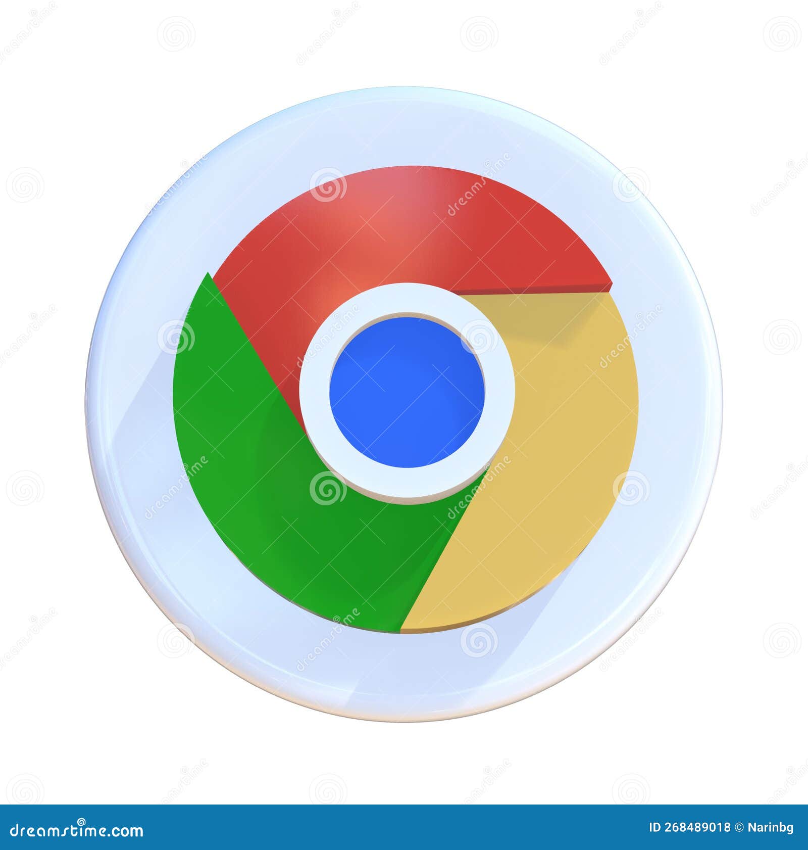 Icono De Google Chrome 3d En Medios Sociales Foto de archivo editorial - Ilustración de icono ...