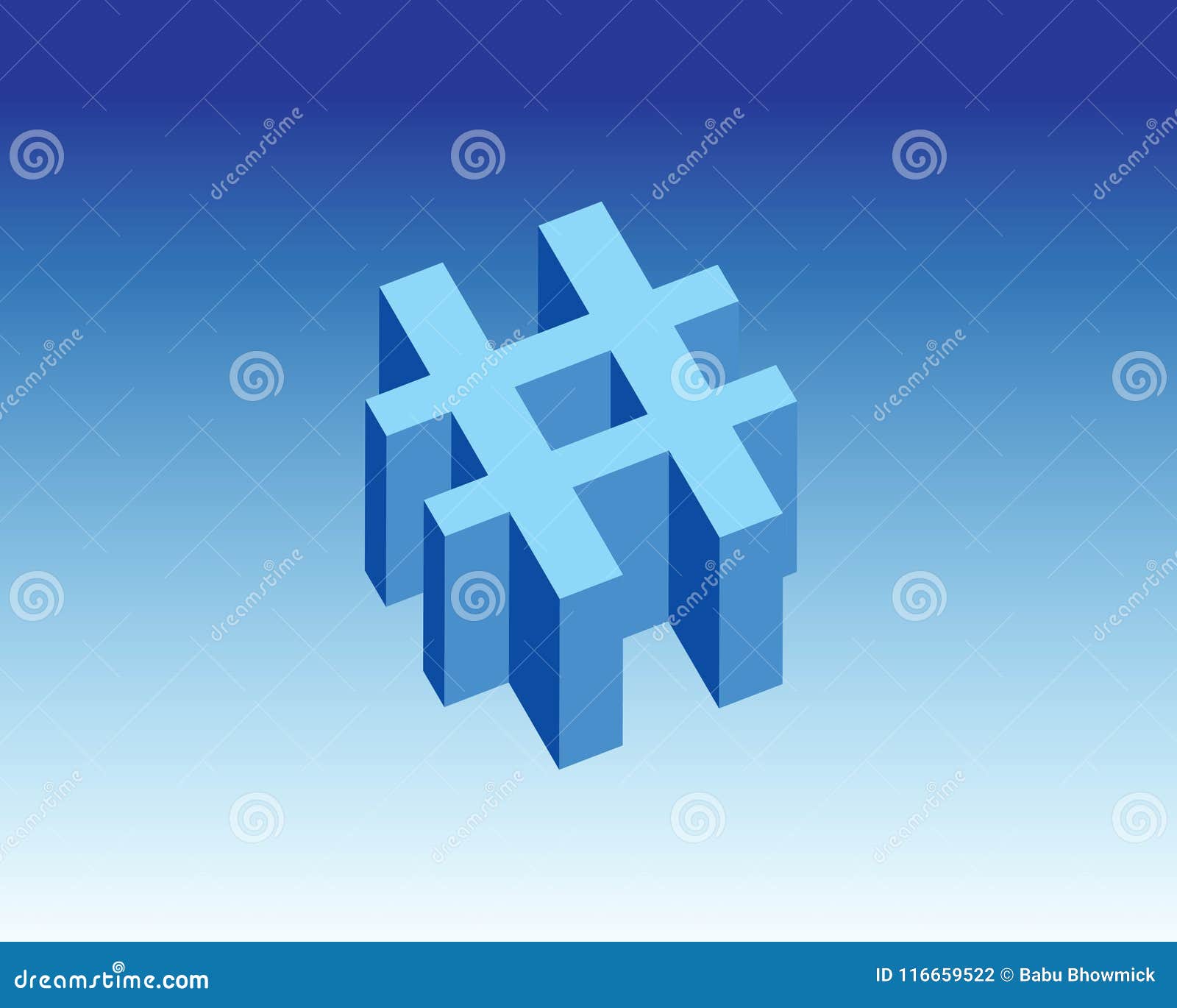 Icono de Hesh y muestra 3d stock de ilustración. Ilustración de ...