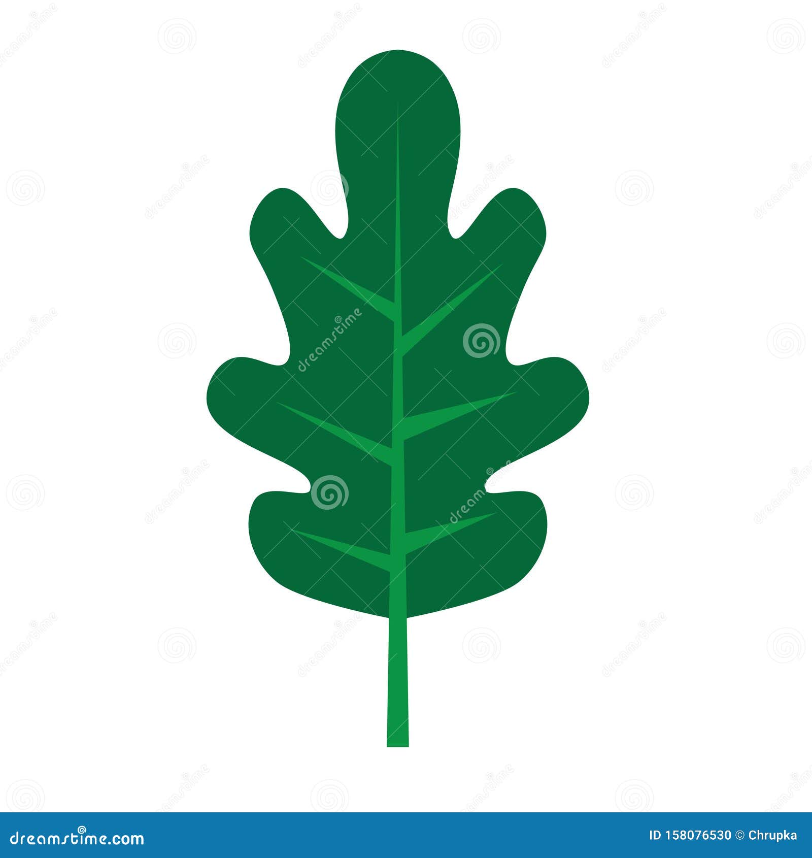 Icono De Hoja De Roble Verde Ilustración del Vector - Ilustración de ...