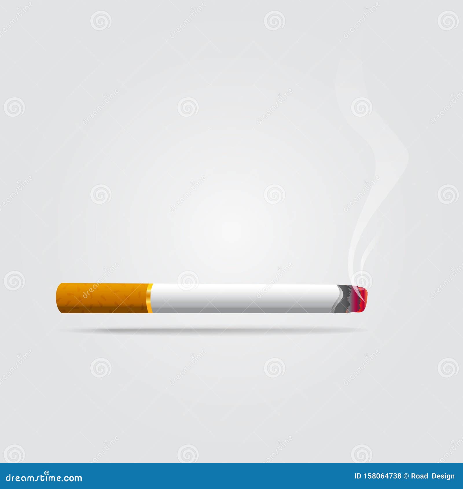 Icono De Humo Del Cigarrillo Vector Realista Ilustración del Vector ...