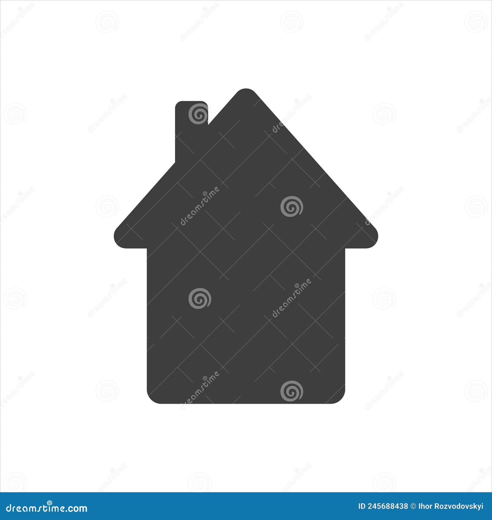 Icono De Inicio En Fondo Blanco. Vector Ilustración del Vector ...