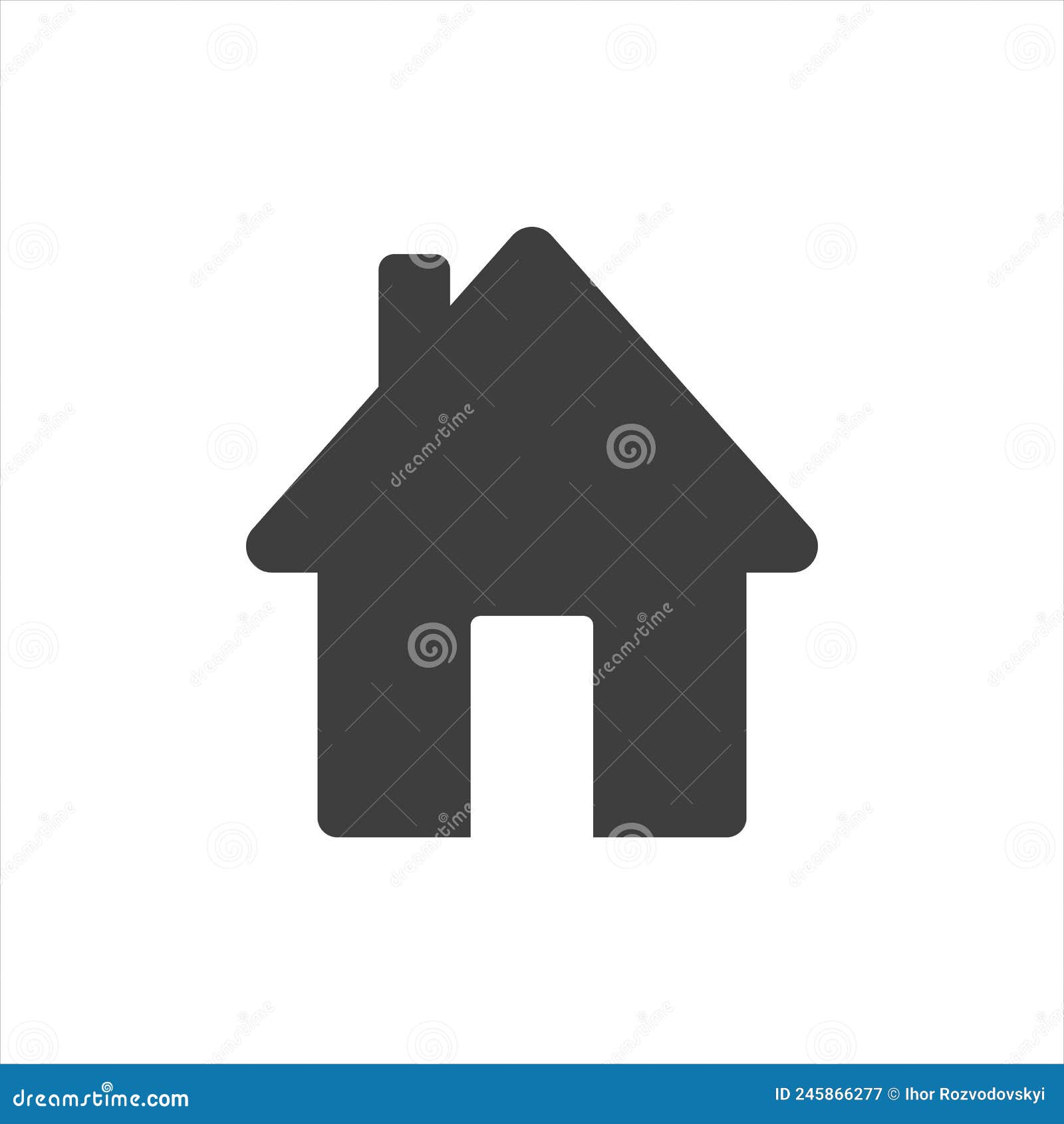 Icono De Inicio En Fondo Blanco. Vector Ilustración del Vector ...