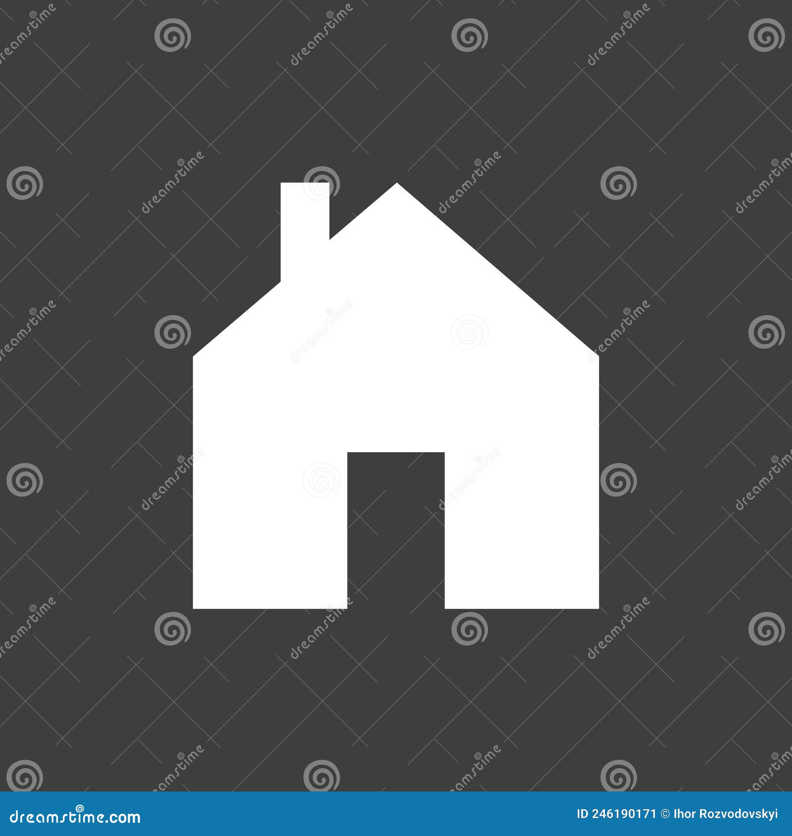 Icono De Inicio En Fondo Blanco. Vector Ilustración del Vector ...