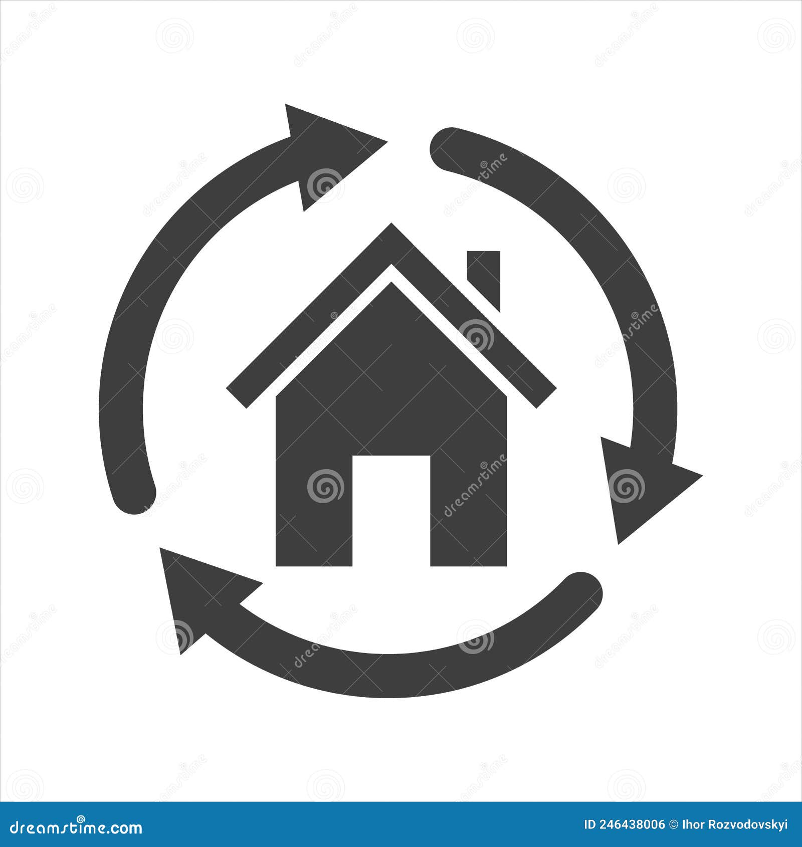 Icono De Inicio En Fondo Blanco. Vector Ilustración del Vector ...