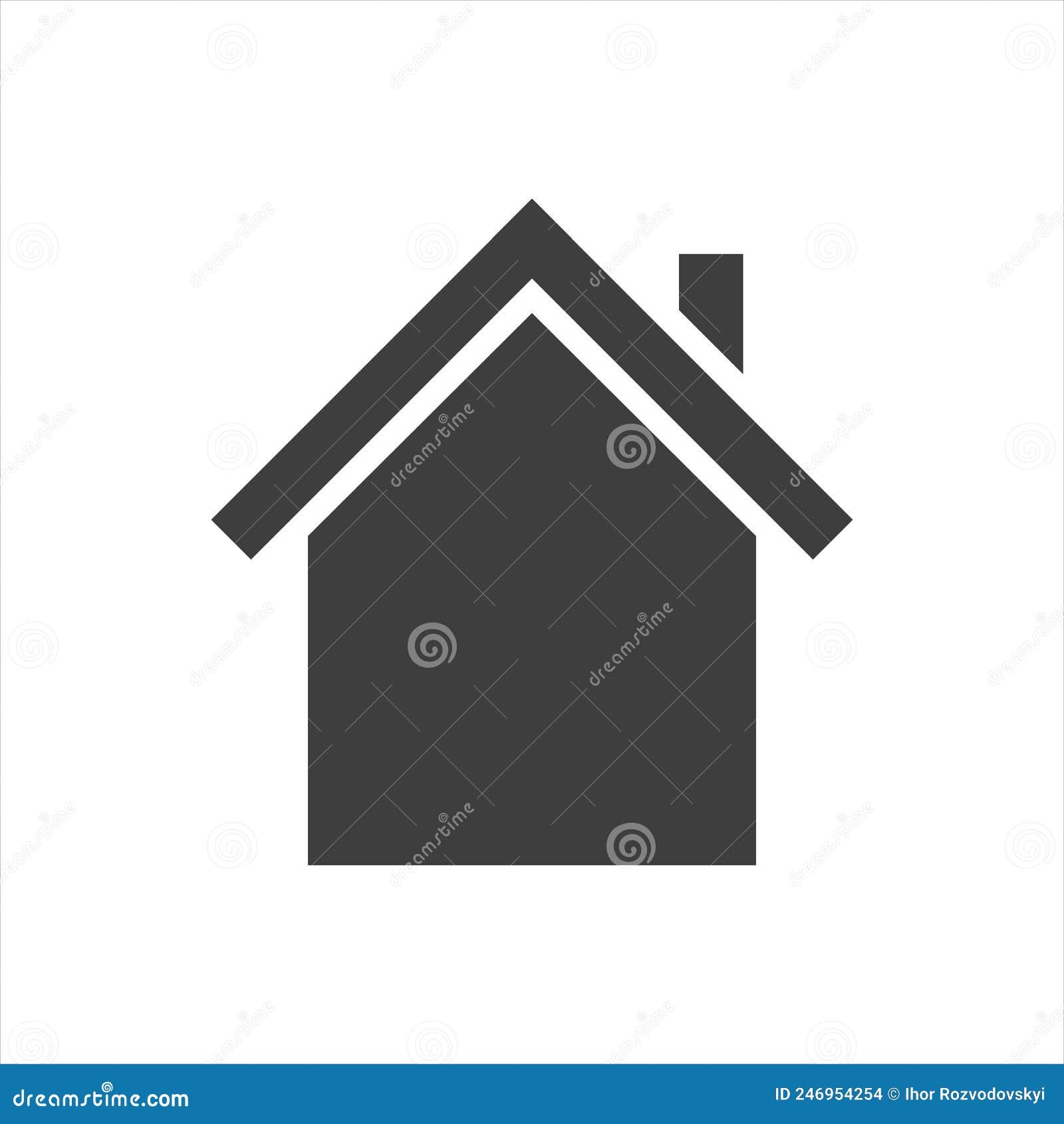 Icono De Inicio En Fondo Blanco. Vector Ilustración del Vector ...