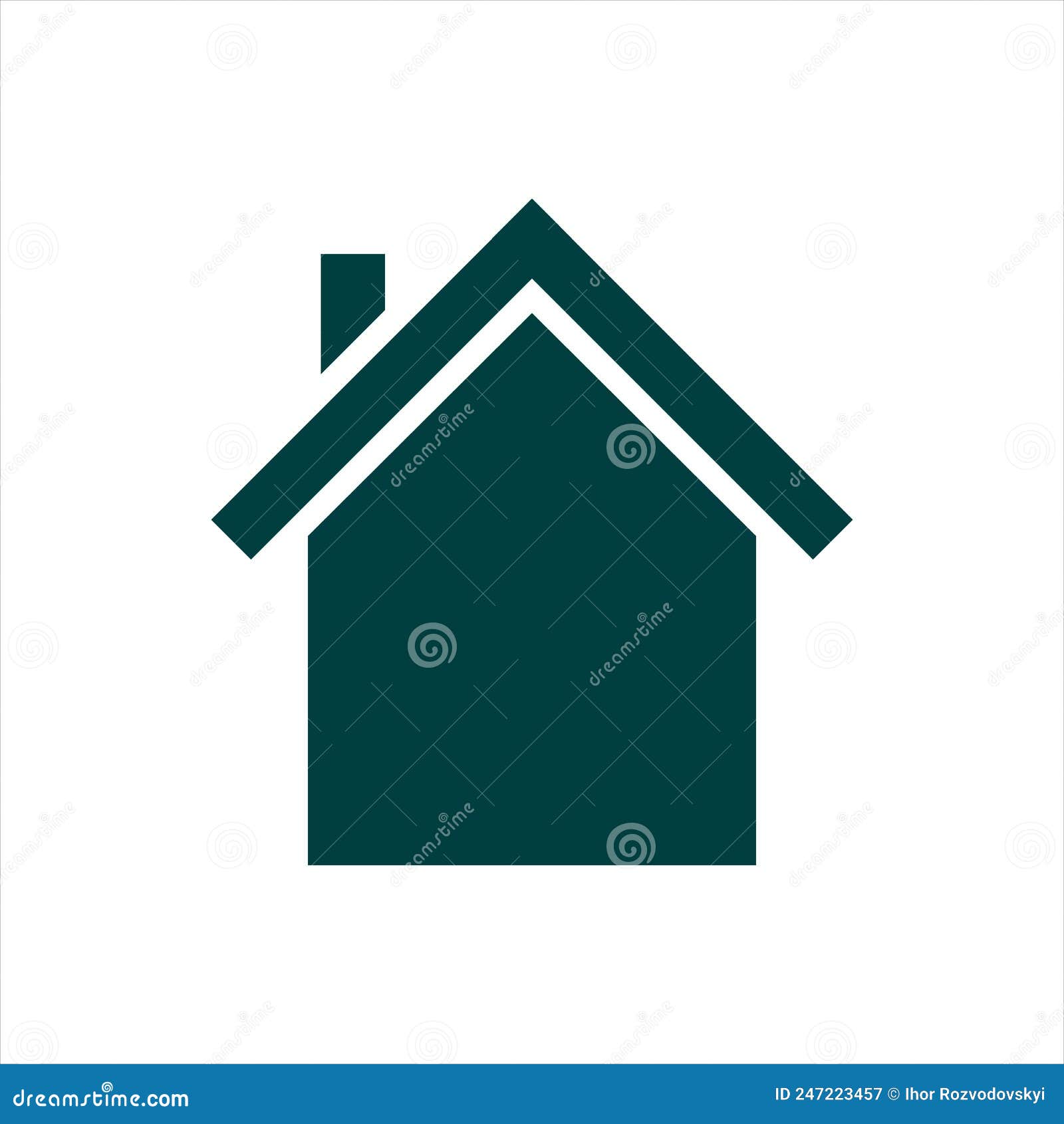 Icono De Inicio En Fondo Blanco. Vector Ilustración del Vector ...