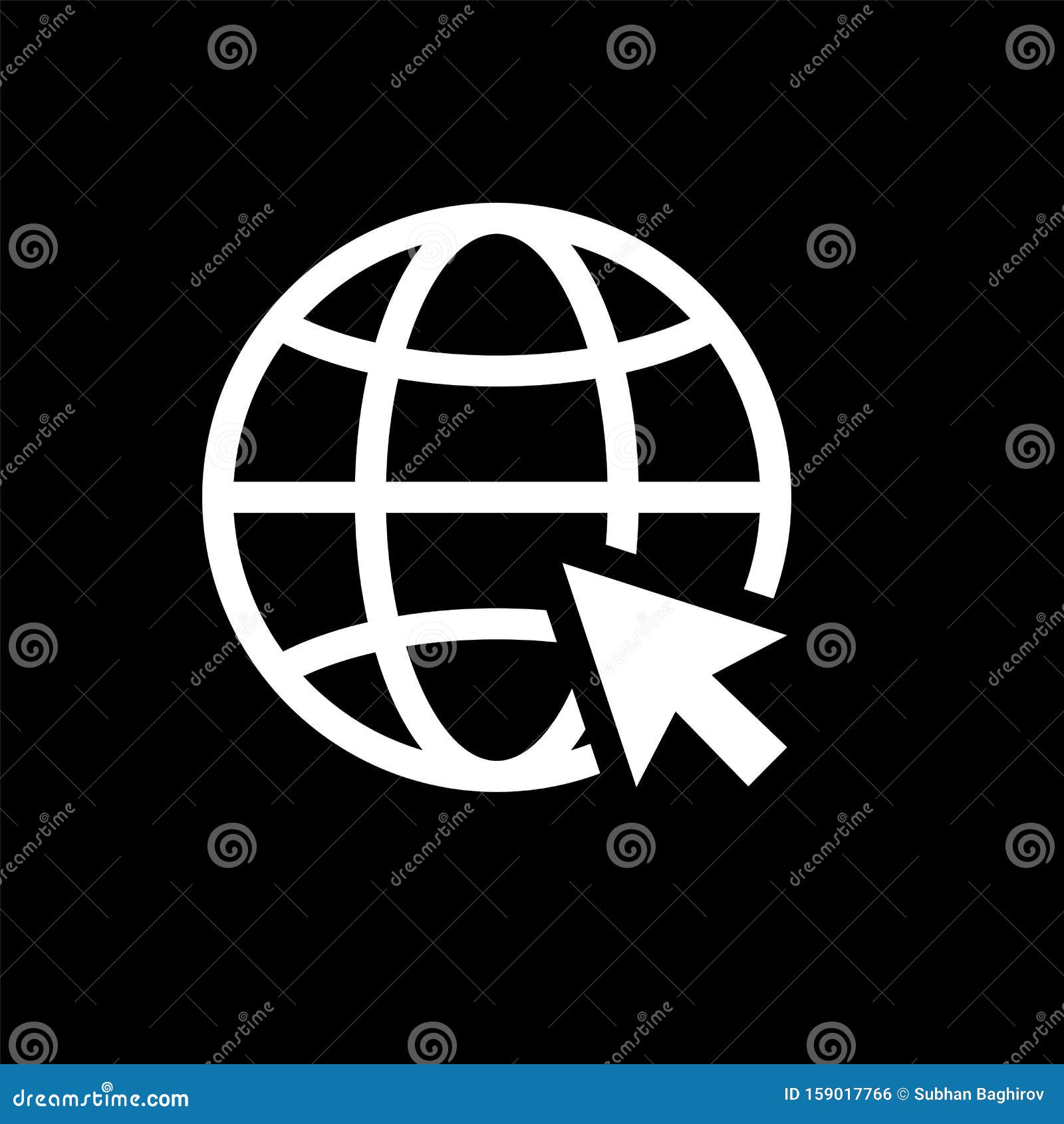 Icono De Internet. Ir Al Signo Web. SÃ­mbolo De Internet Ilustración ...