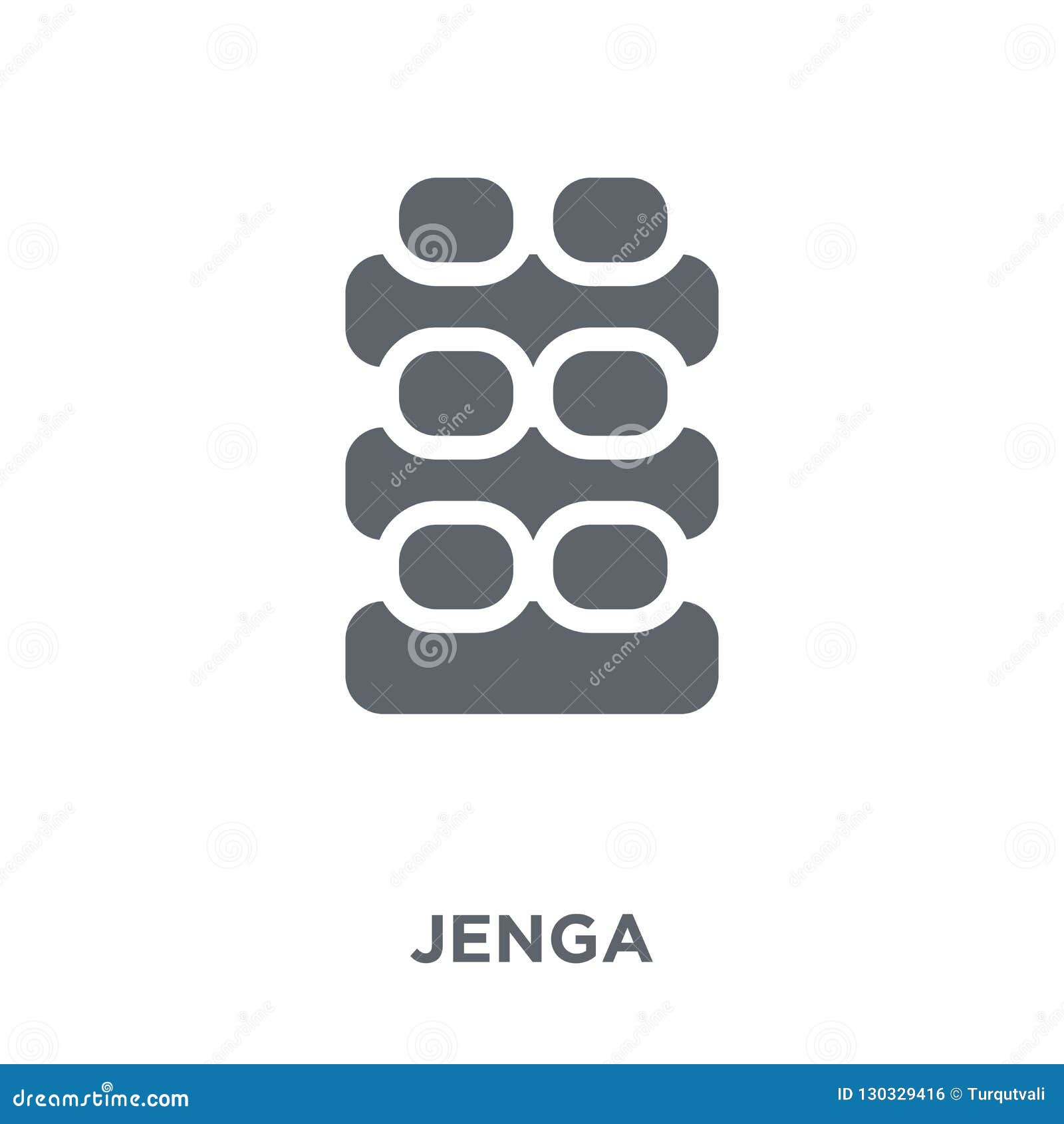 Icono De Jenga De La Colección De La Arcada Ilustración del Vector - Ilustración de insignia ...