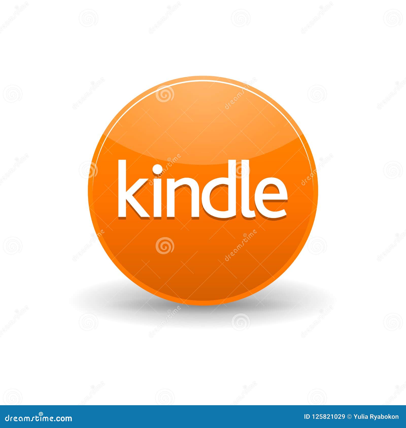 Icono De Kindle En Estilo Simple Imagen de archivo editorial ...