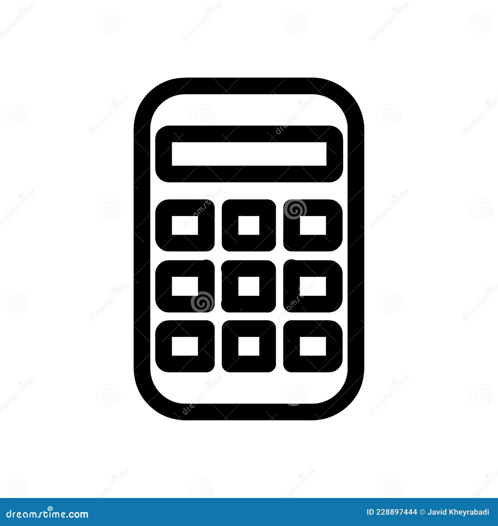 Icono De Línea De Cálculo. Icono De Cálculo Simple Aislado Ilustración ...