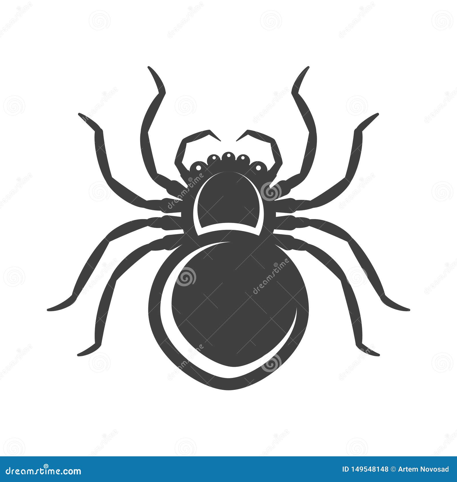 Icono De La Ara?a Vector Aislado En El Fondo Blanco Ilustración del ...