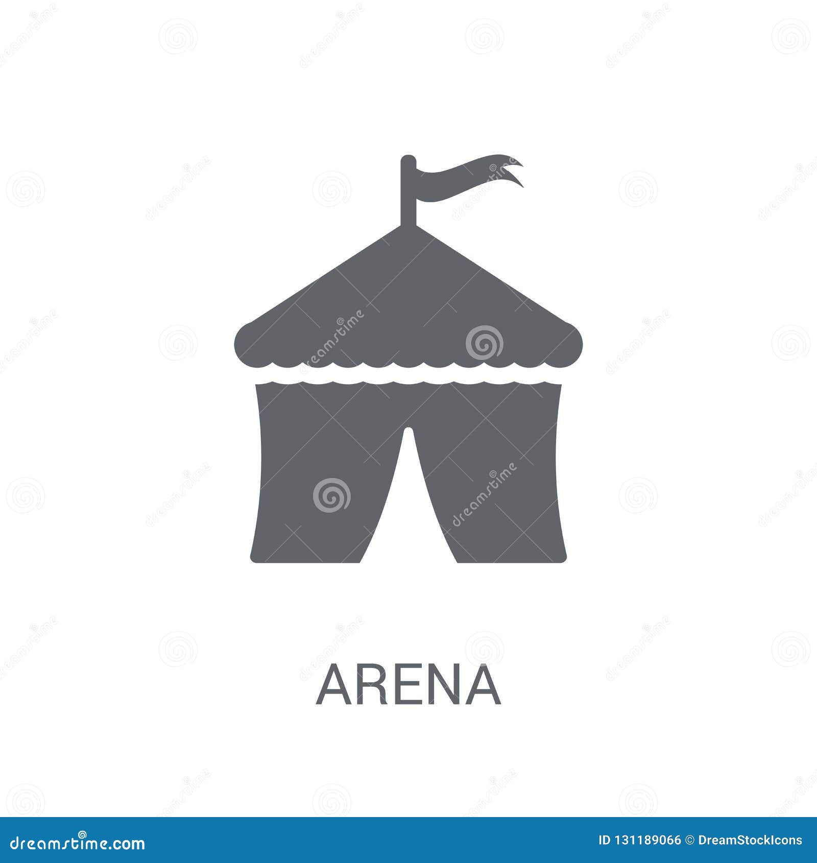 Icono de la arena ilustración del vector. Ilustración de atleta - 131189066