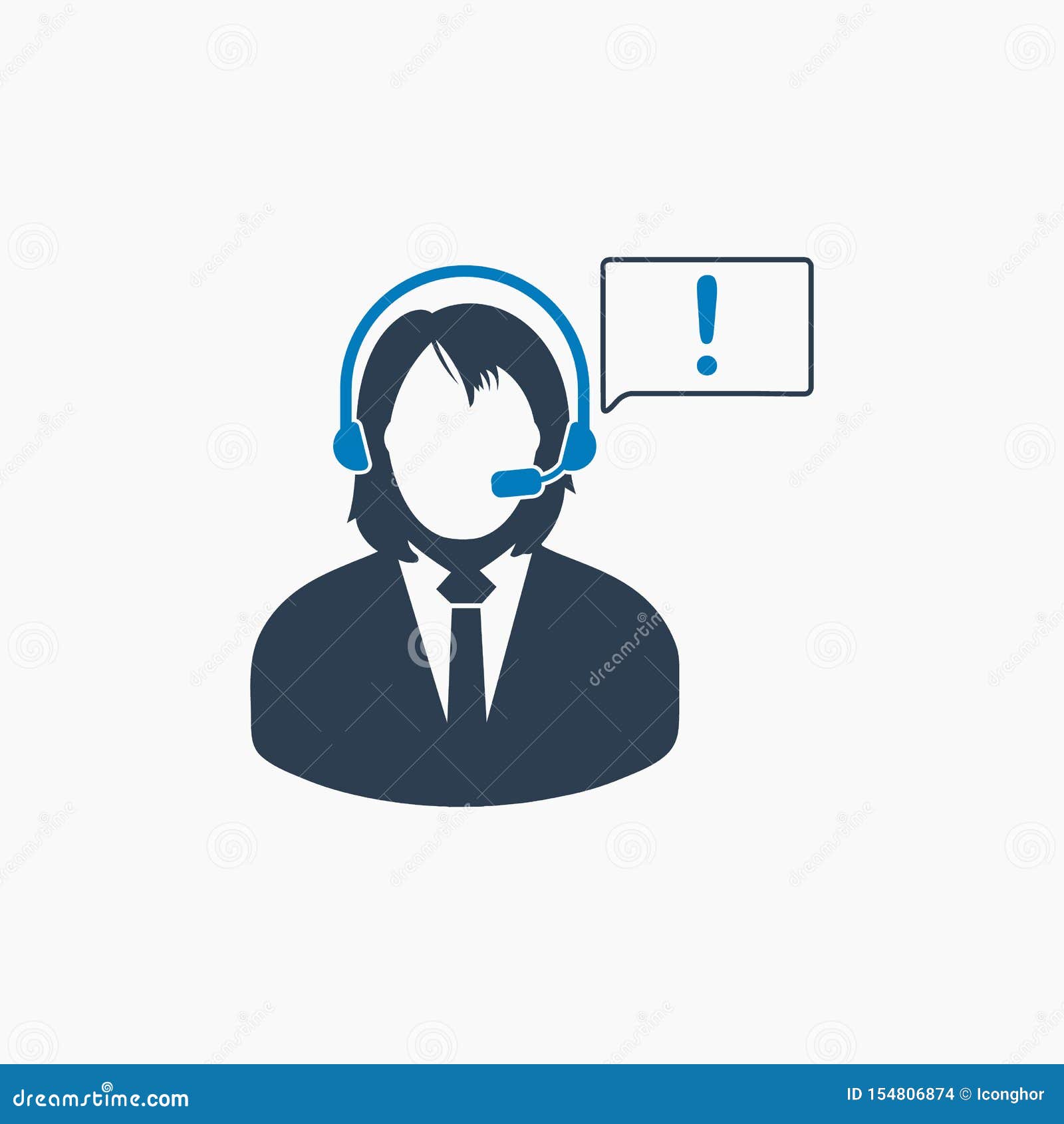 Icono De La Atenci?n Al Cliente Ilustración del Vector - Ilustración de ...