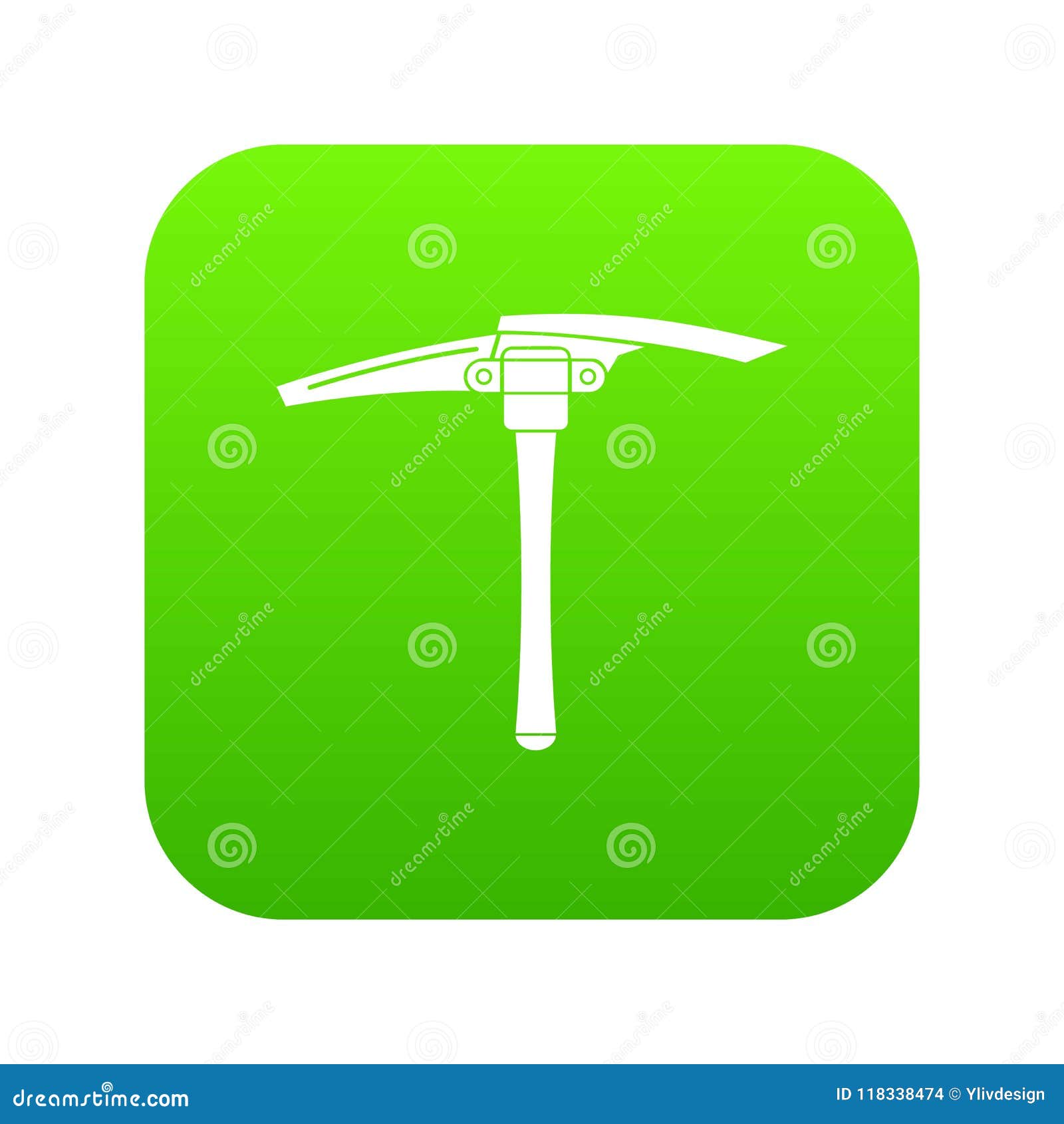 Icono De La Azada, Estilo Simple Ilustración del Vector - Ilustración ...