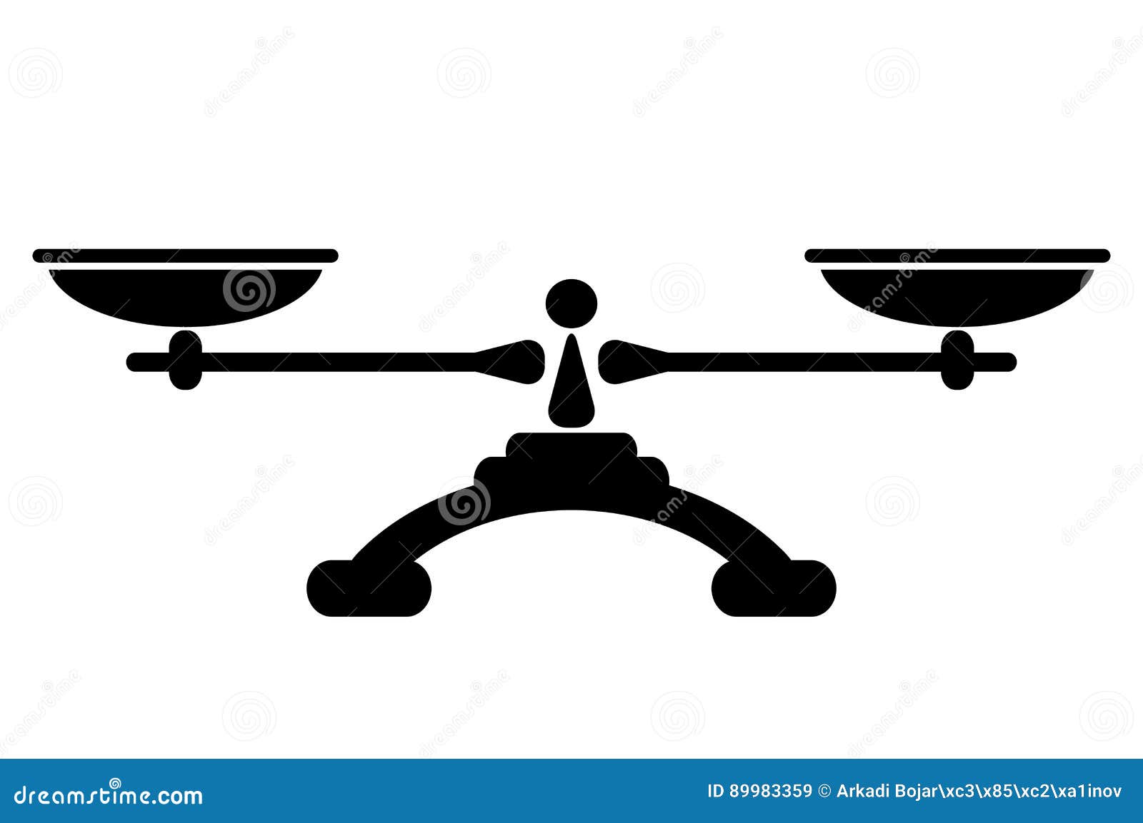 Icono de la balanza stock de ilustración. Ilustración de icono - 89983359