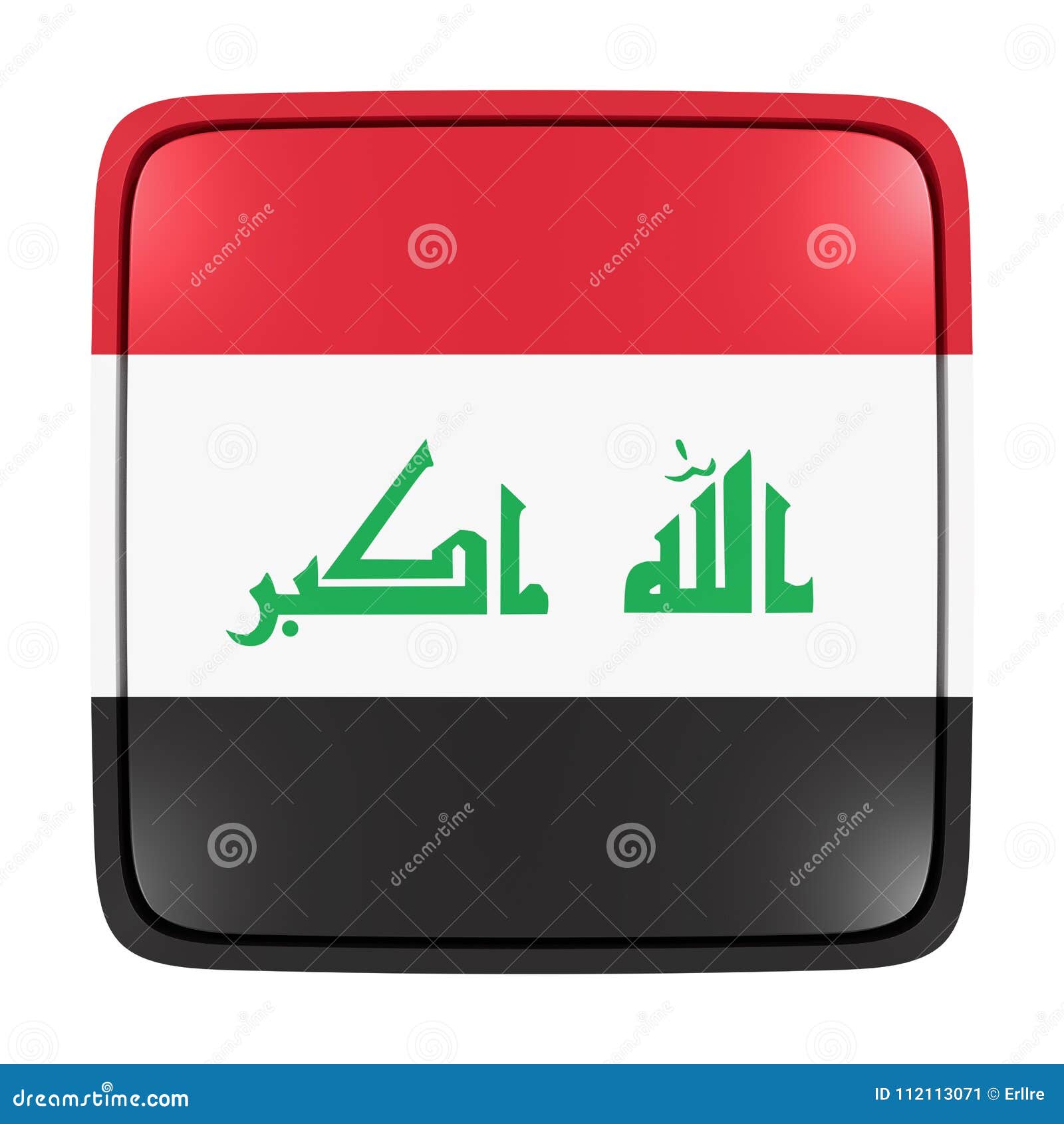 Icono De La Bandera De Iraq Stock de ilustración - Ilustración de ...