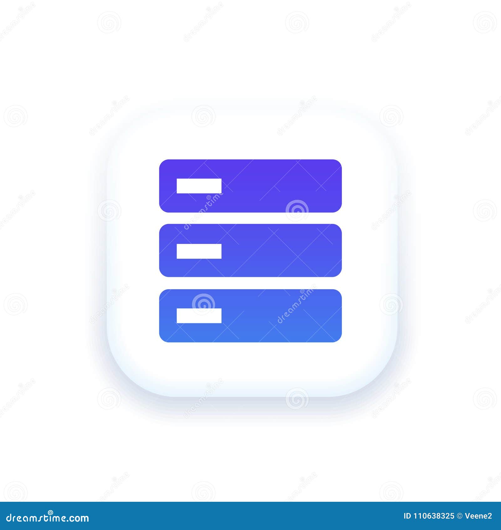 Icono de la base de datos stock de ilustración. Ilustración de datos ...