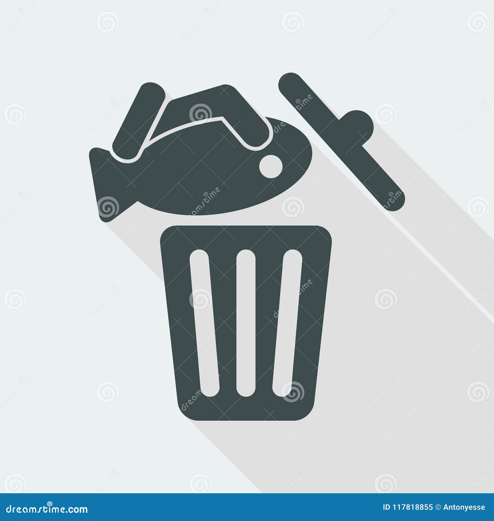 Icono De La Basura De La Comida Ilustración del Vector - Ilustración de ...