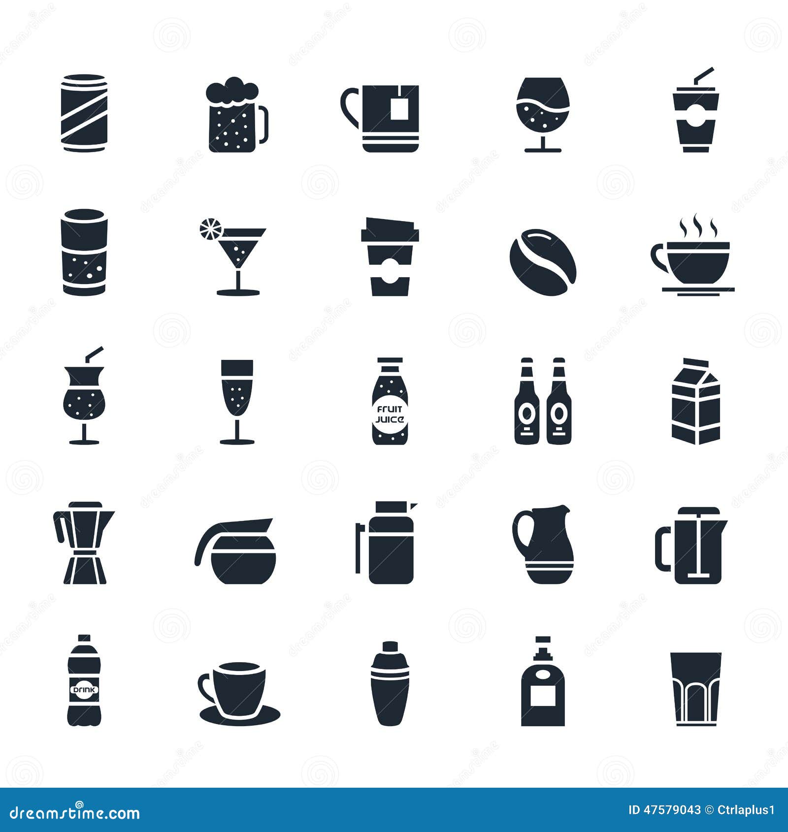 Icono de la bebida ilustración del vector. Ilustración de taza - 47579043