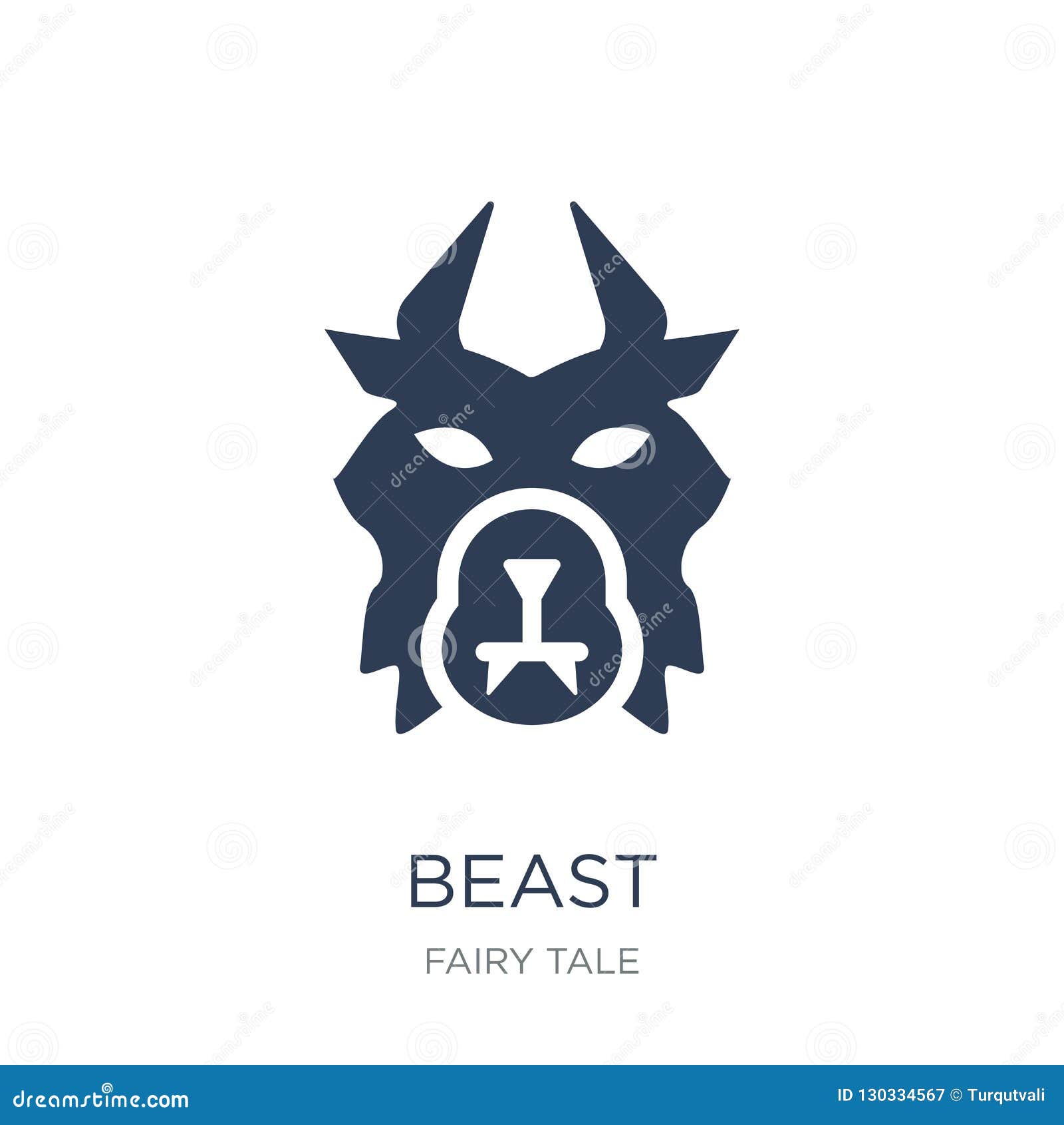 Icono de la bestia ilustración del vector. Ilustración de panza - 130334567