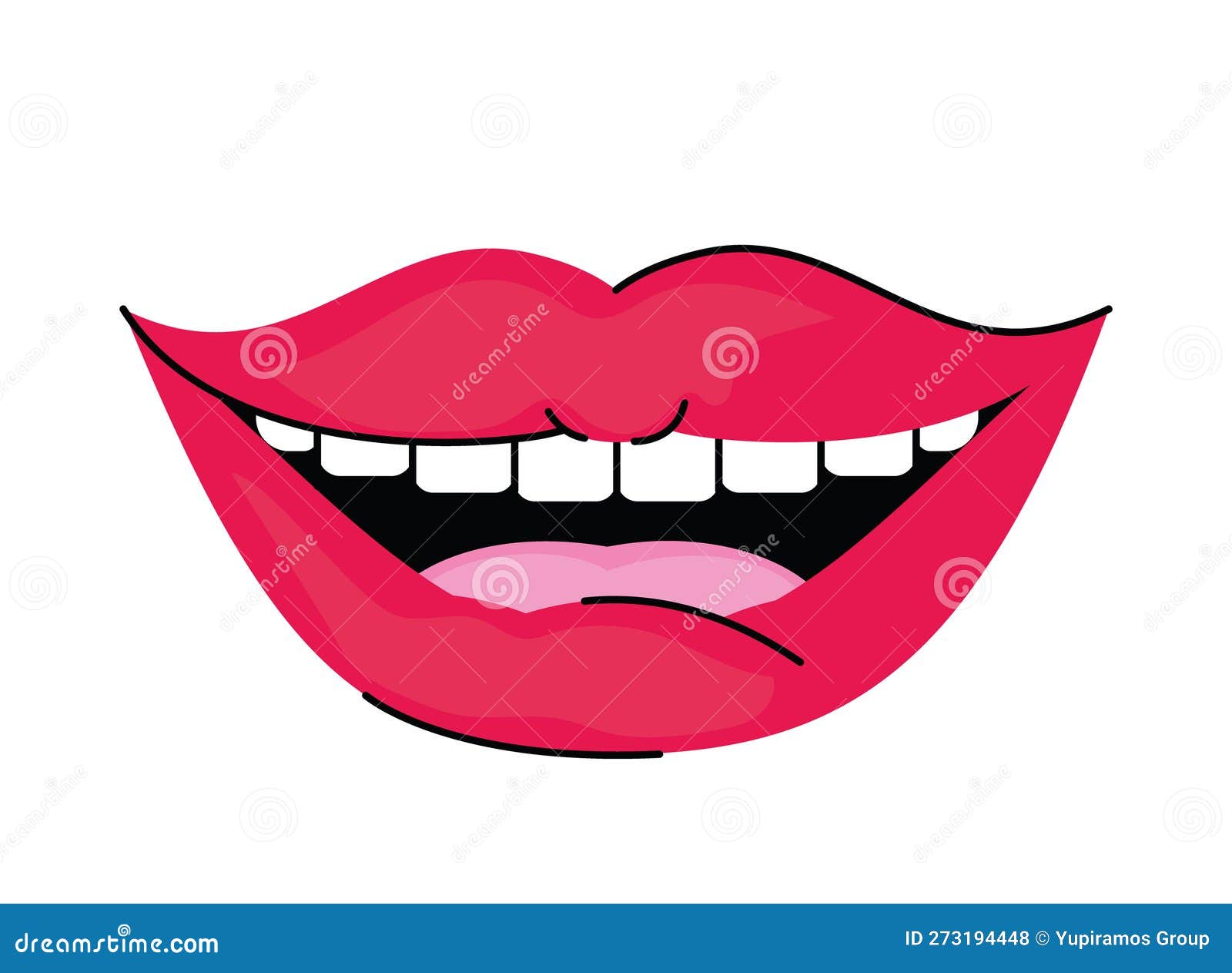 Icono de la boca sonriente ilustración del vector. Ilustración de ...