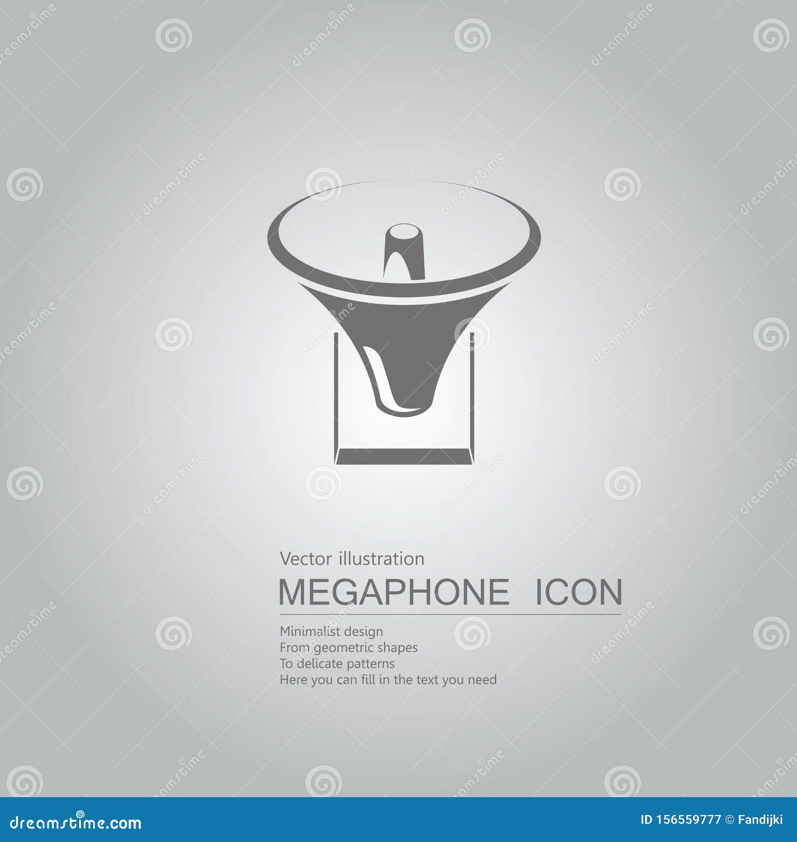 Icono De La Bocina Dibujada Por El Vector Ilustración del Vector ...