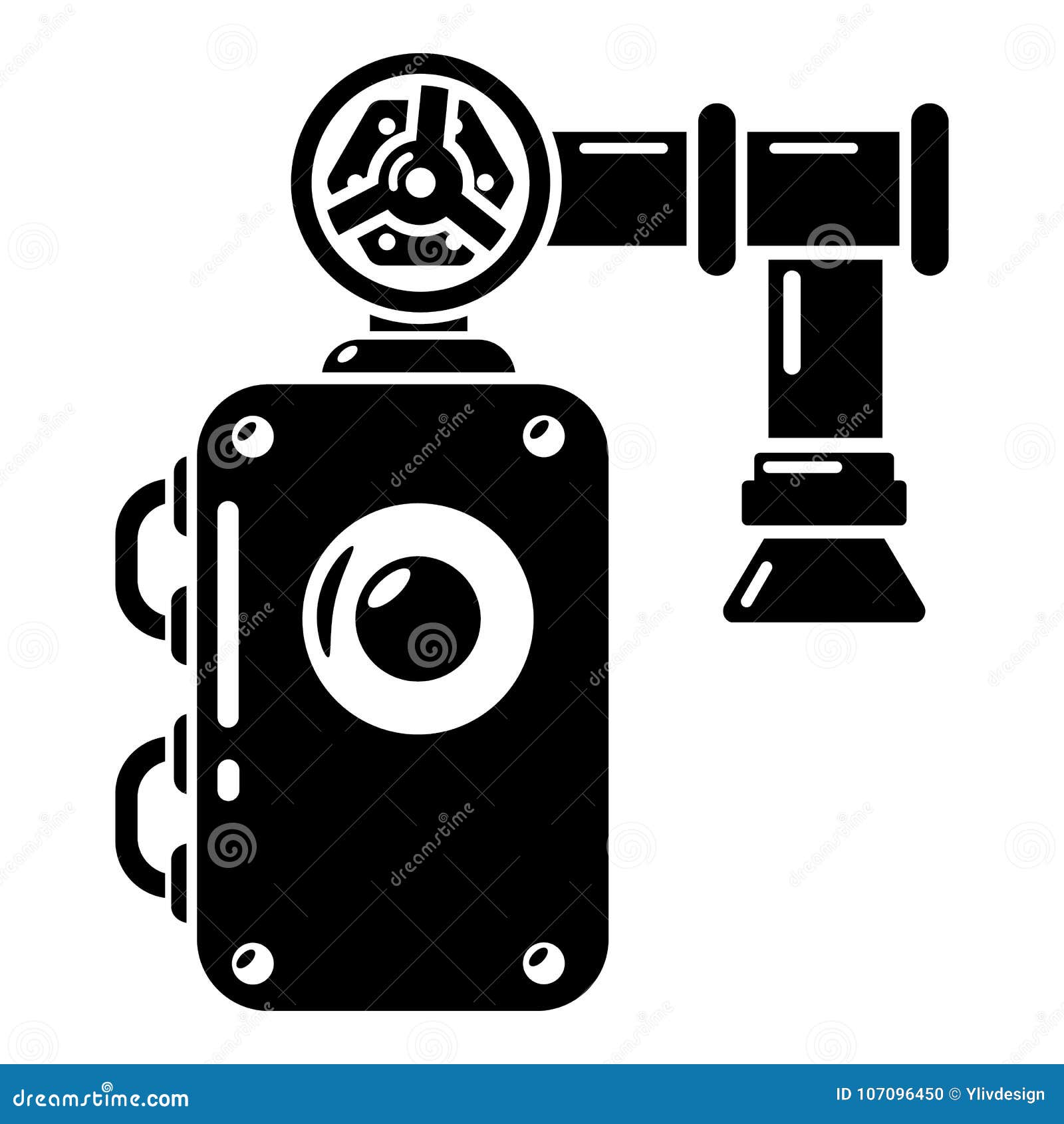 Icono De La Bomba, Estilo Simple Ilustración del Vector - Ilustración ...