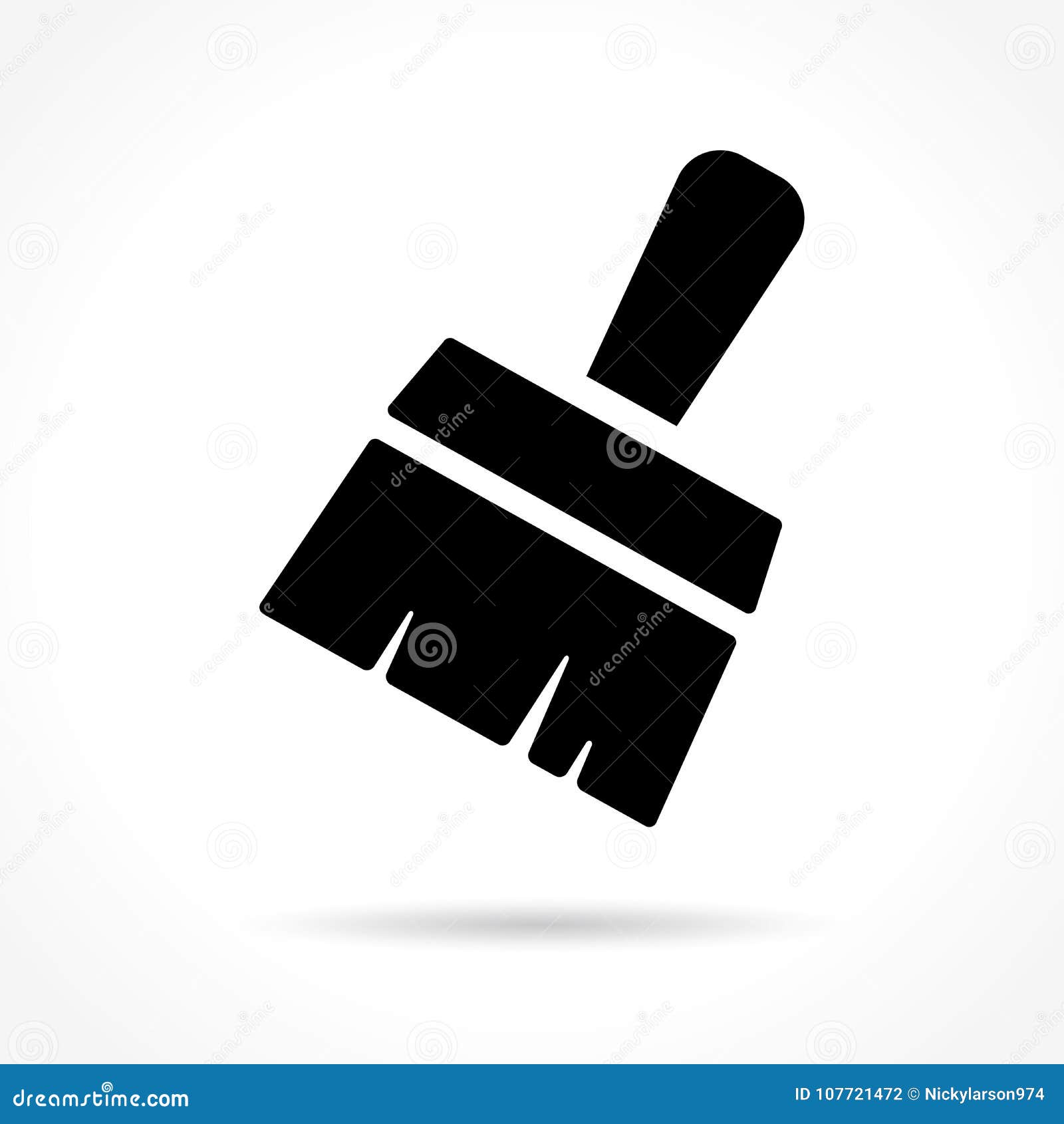 Icono de la brocha ilustración del vector. Ilustración de brocha ...