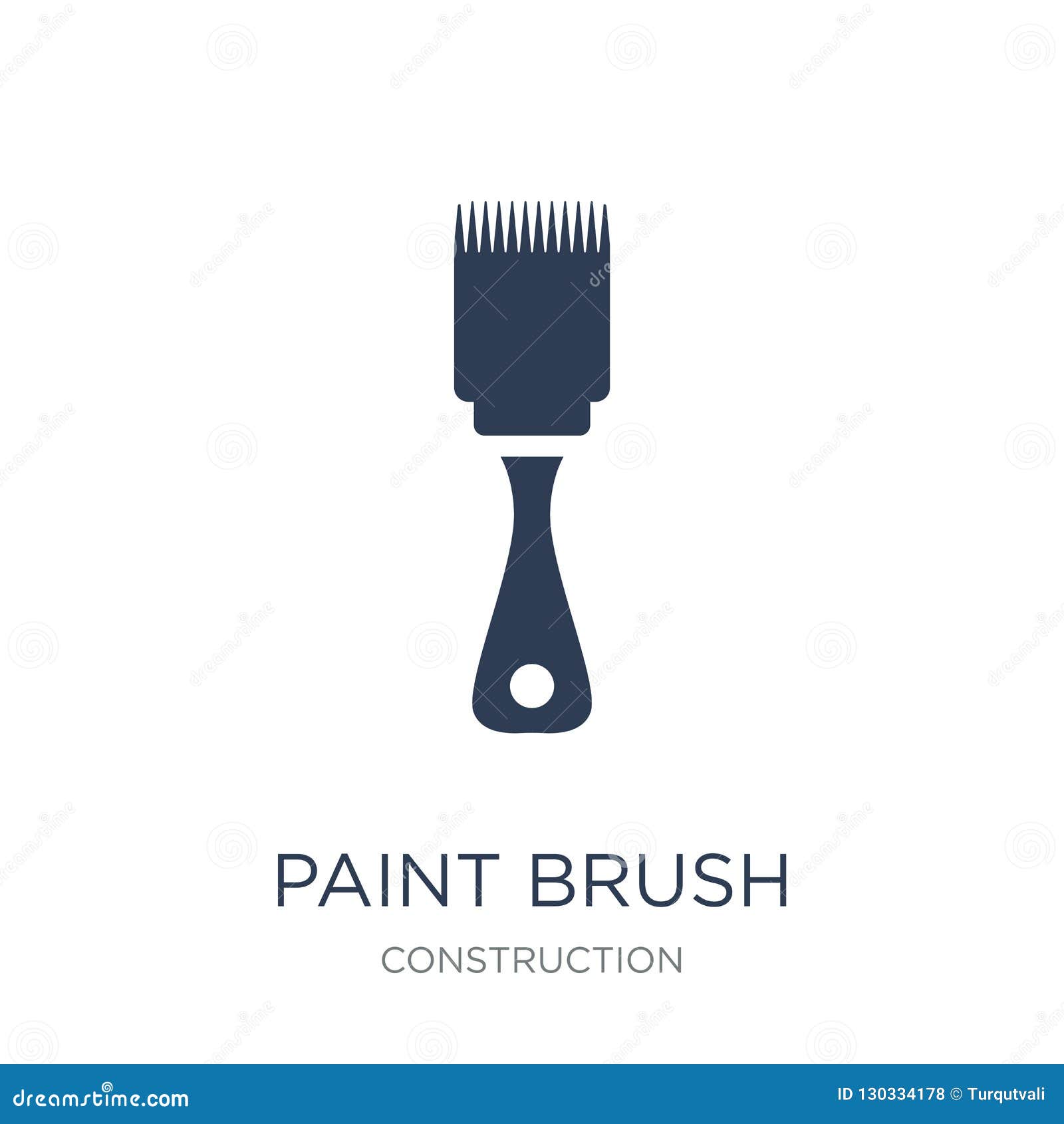 Icono de la brocha ilustración del vector. Ilustración de frontera ...