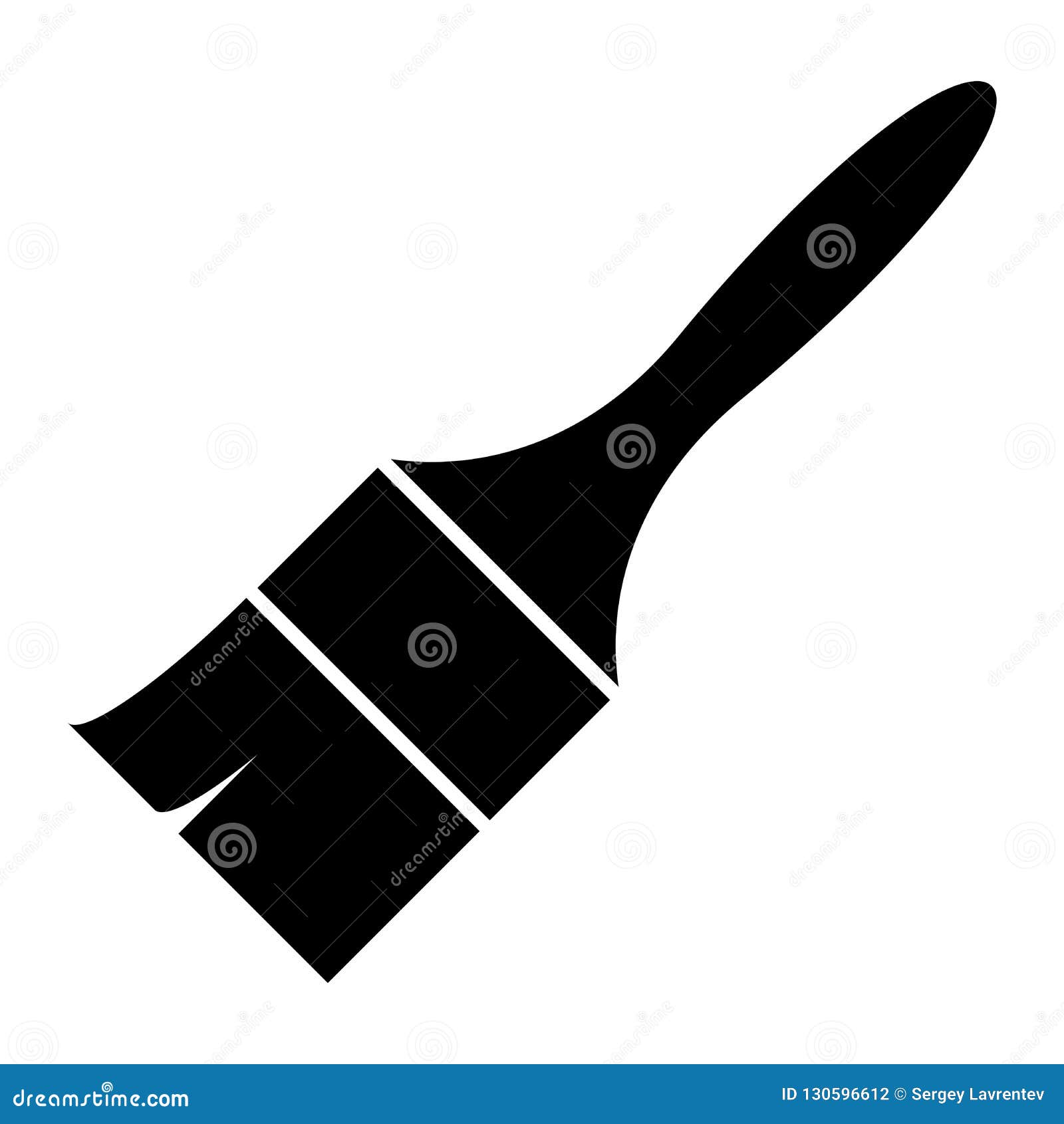 Icono de la brocha ilustración del vector. Ilustración de concepto ...