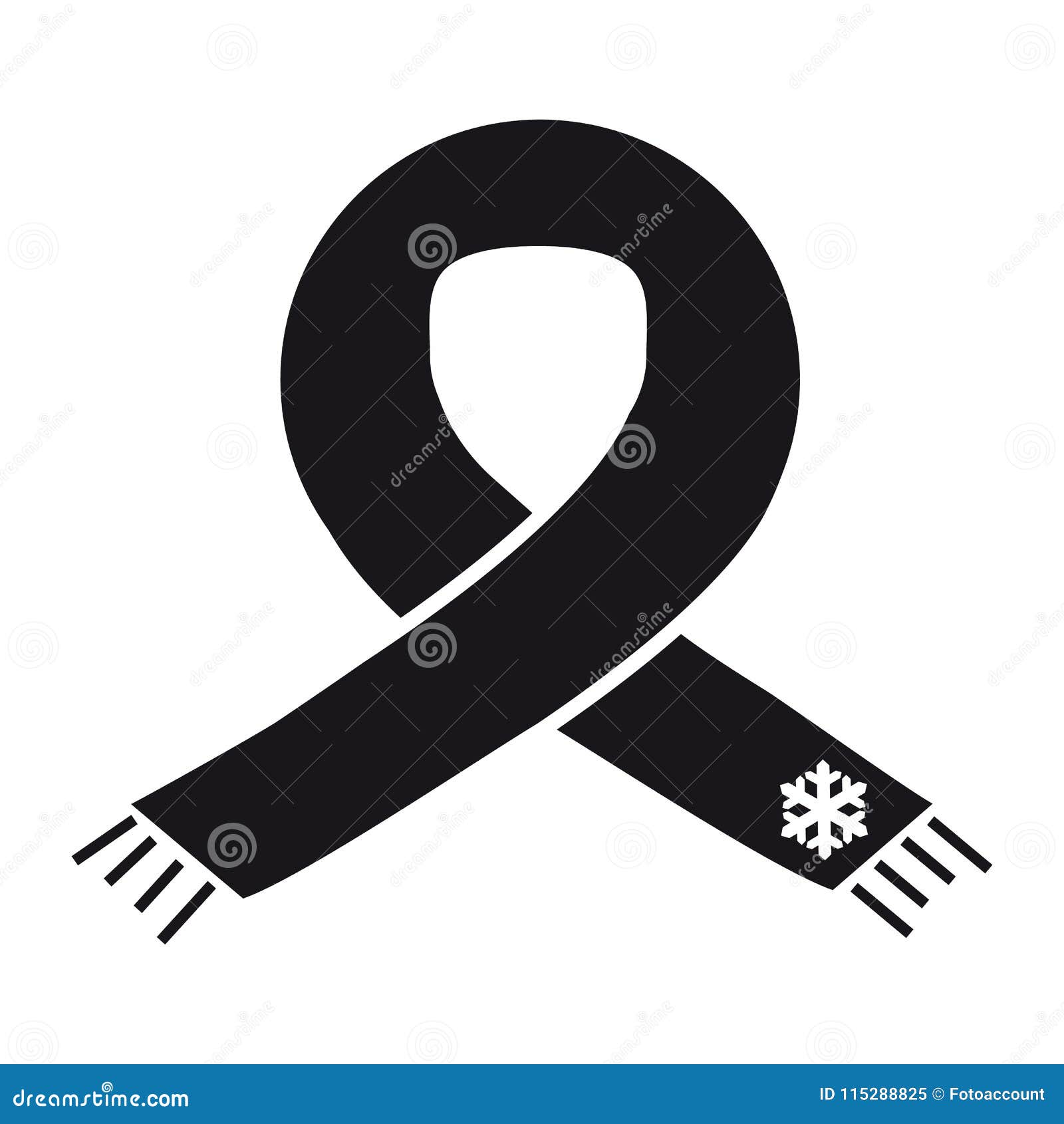 Icono De La Bufanda Para Apps Y Los Sitios Web - Ejemplo Del Vector ...