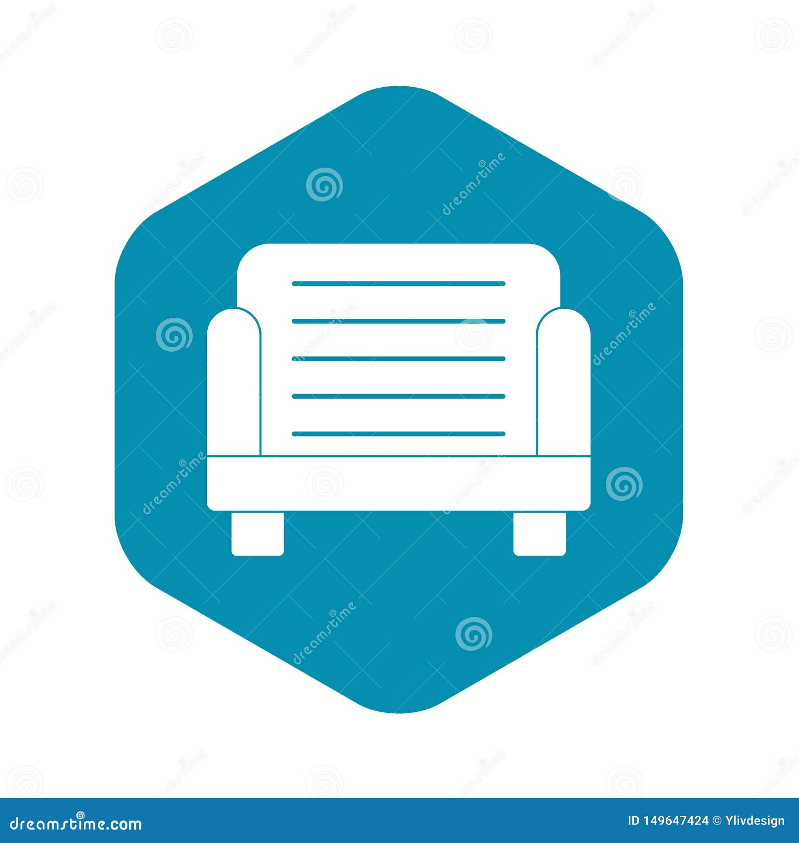 Icono De La Butaca, Estilo Simple Ilustración del Vector - Ilustración ...