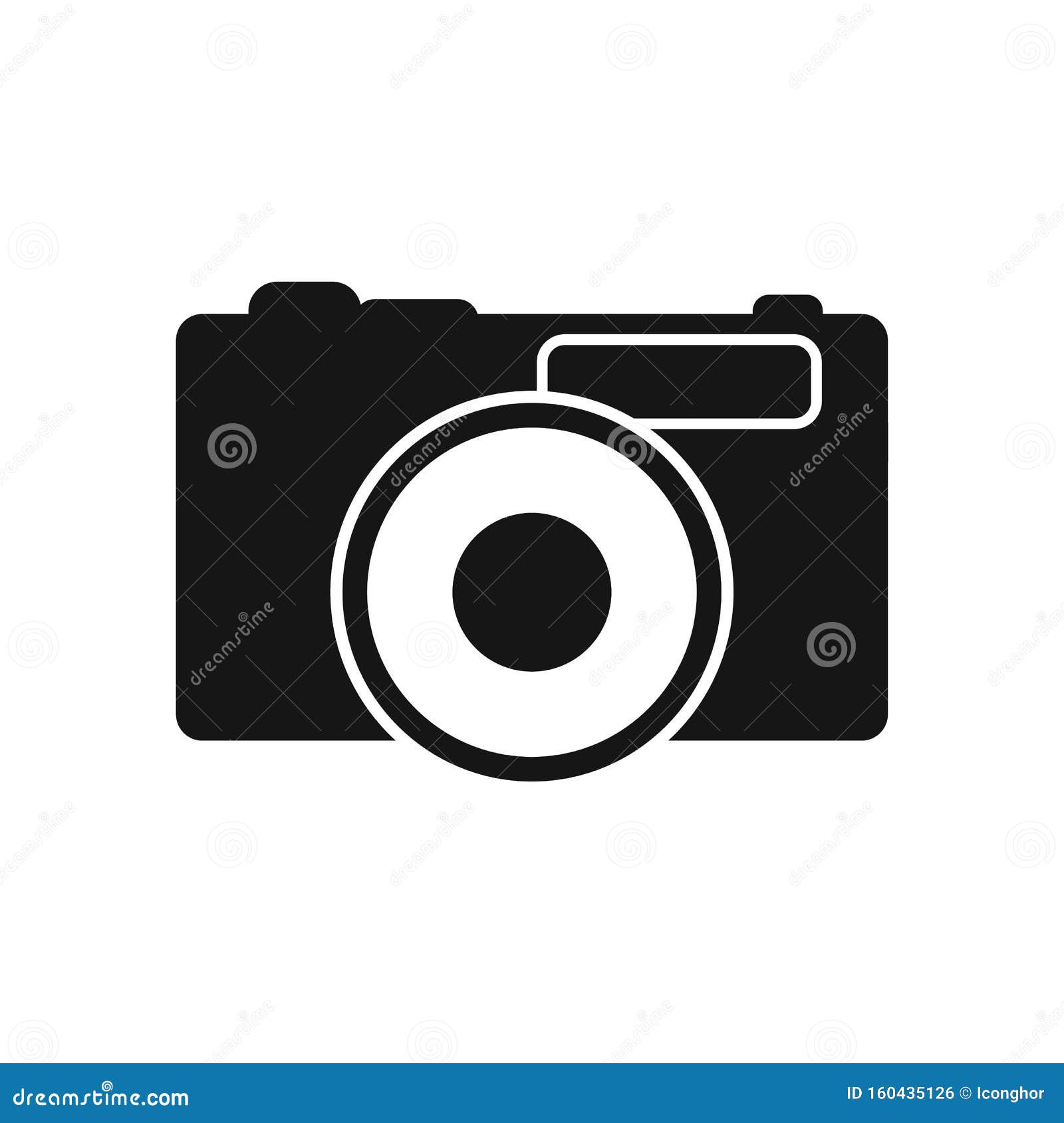 Icono De La C?mara. Vector Plano Del Estilo Ilustración del Vector ...