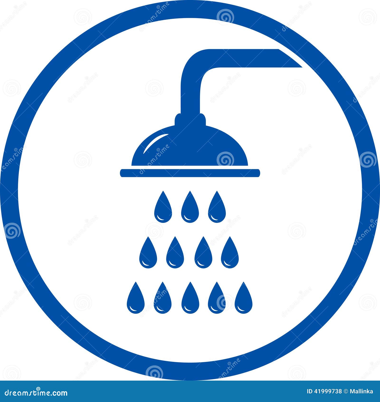 Icono De La Cabezal De Ducha Ilustración del Vector - Ilustración de ...