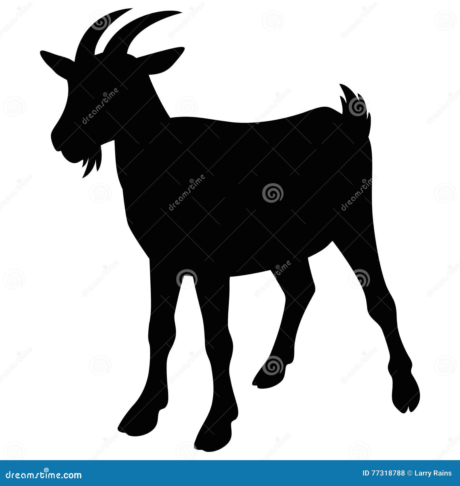 Icono de la cabra ilustración del vector. Ilustración de granja - 77318788