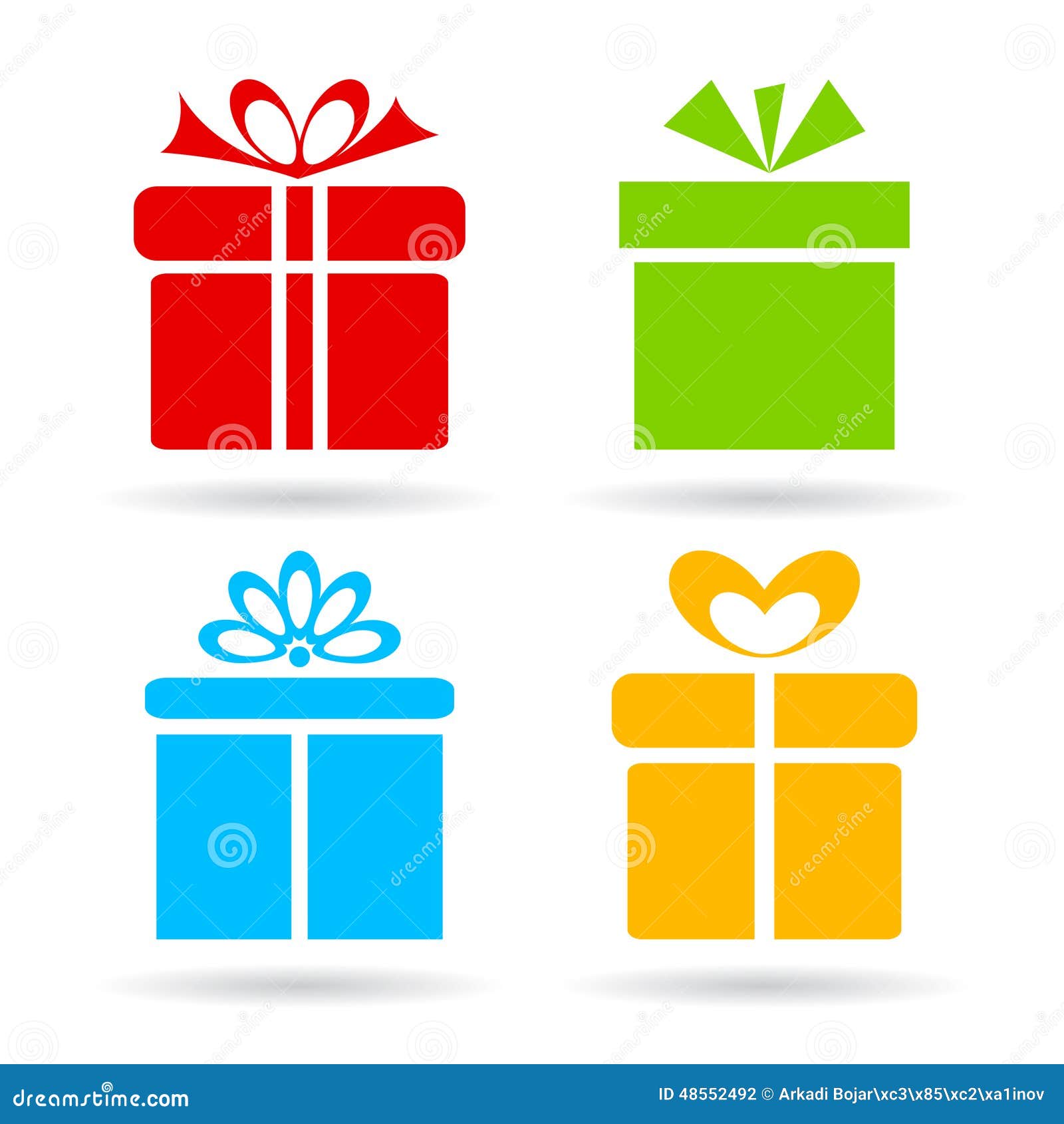 Icono de la caja de regalo ilustración del vector. Ilustración de cinta ...